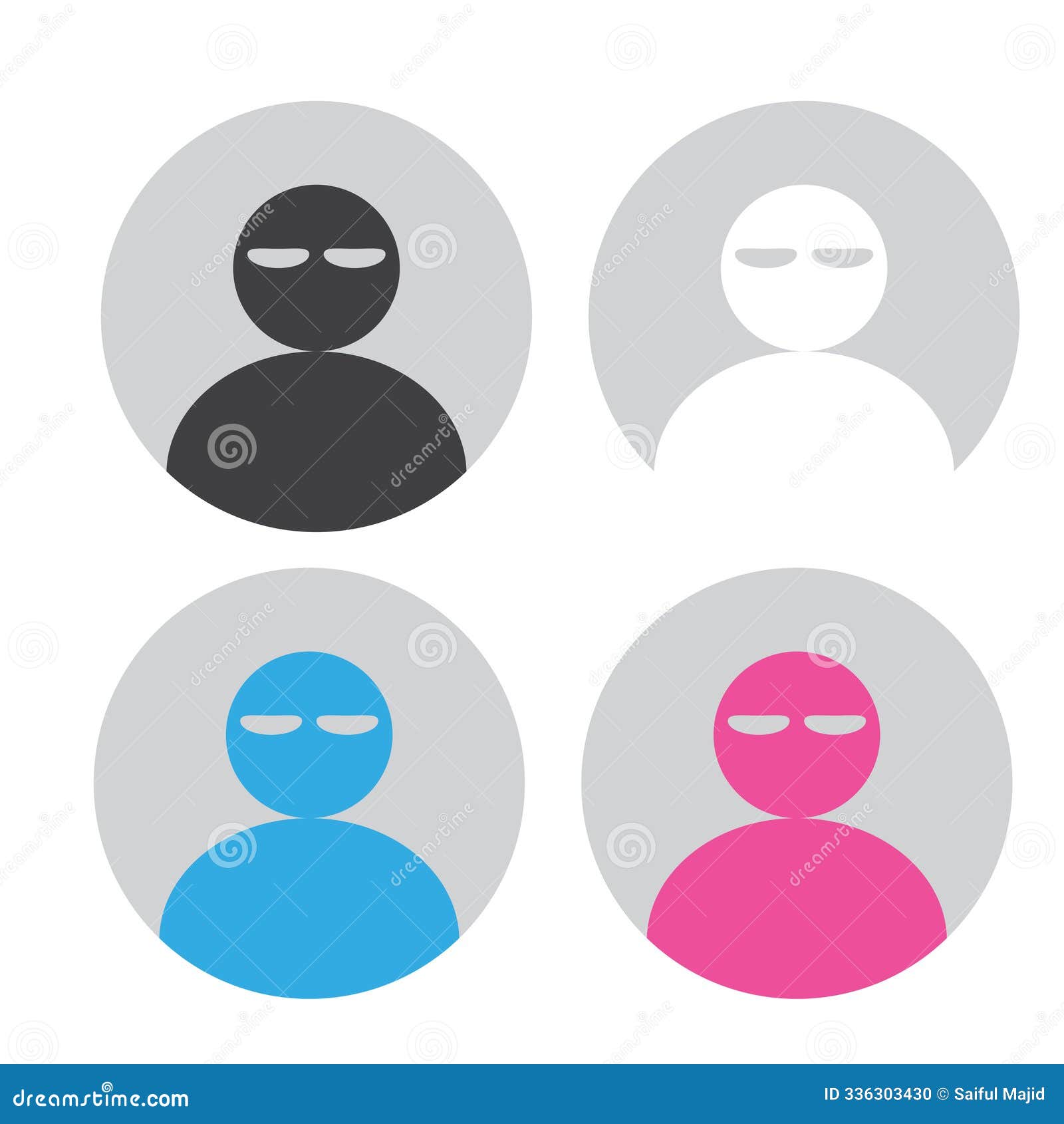 Profile Logo Vector Template Icon Stock Vector - Illustration of line ...