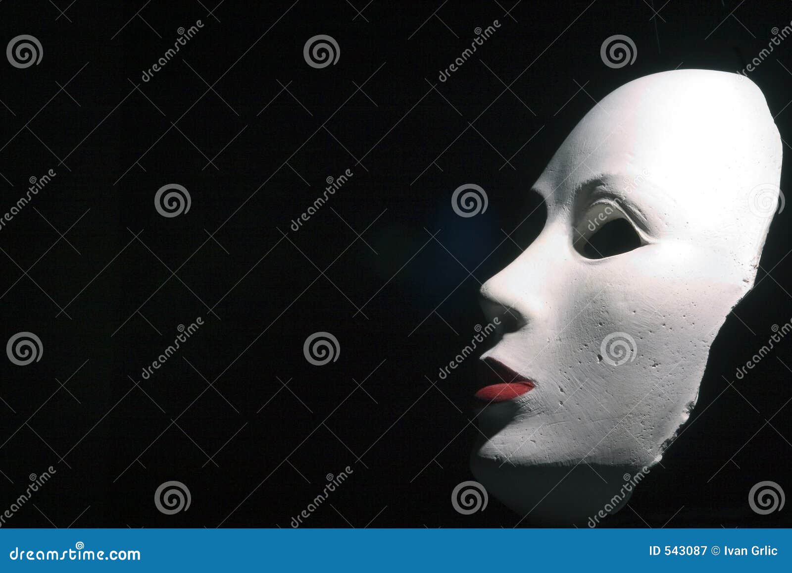 Profile of mask stock image. Image of feel, costume, crust - 543087
