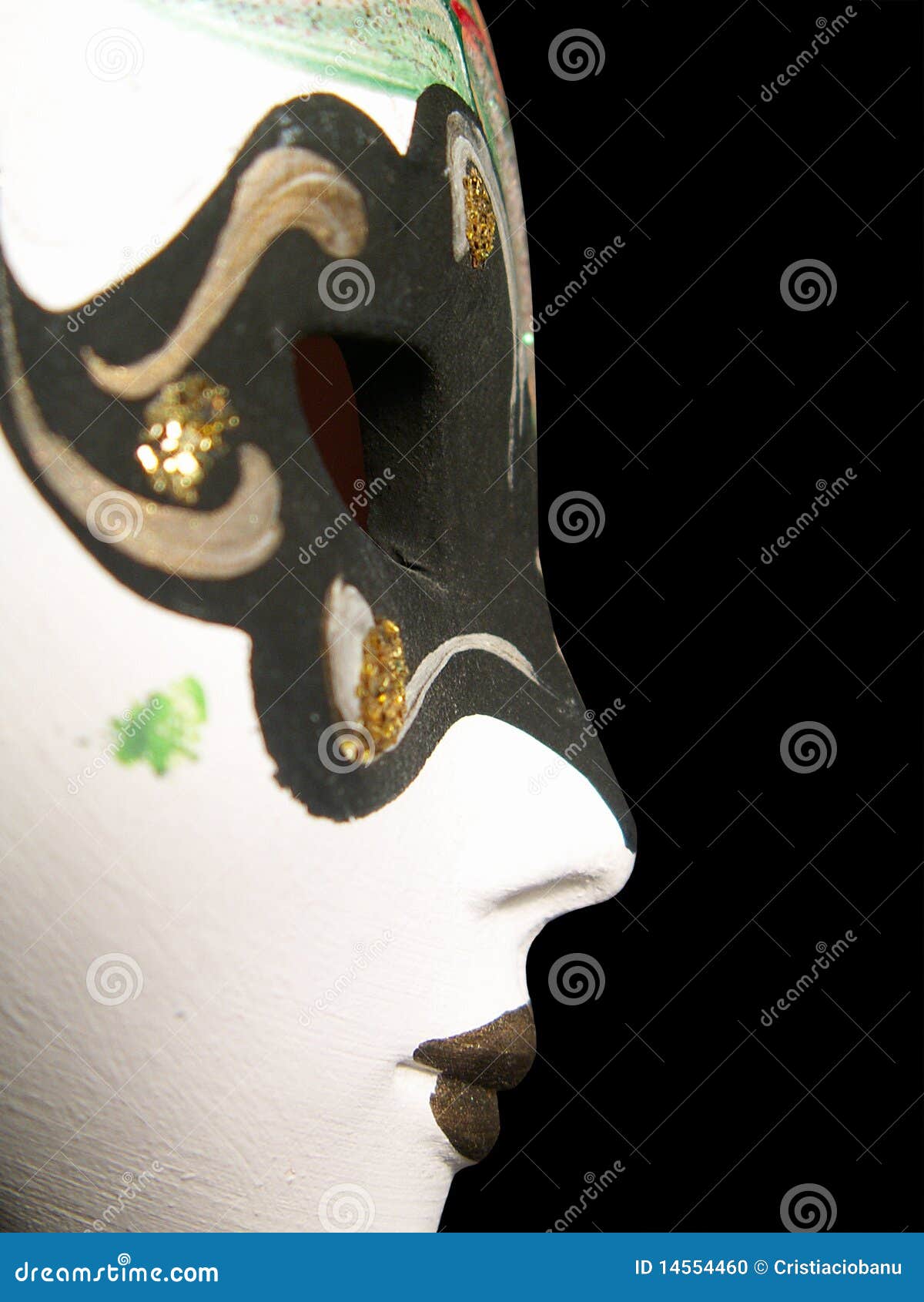 Profile of mask of a woman stock photo. Image of culture - 14554460