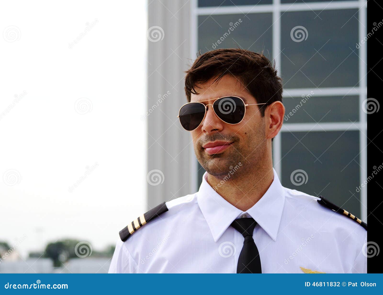 Profile of pilot stock photo. Image of adult, profile - 46811832