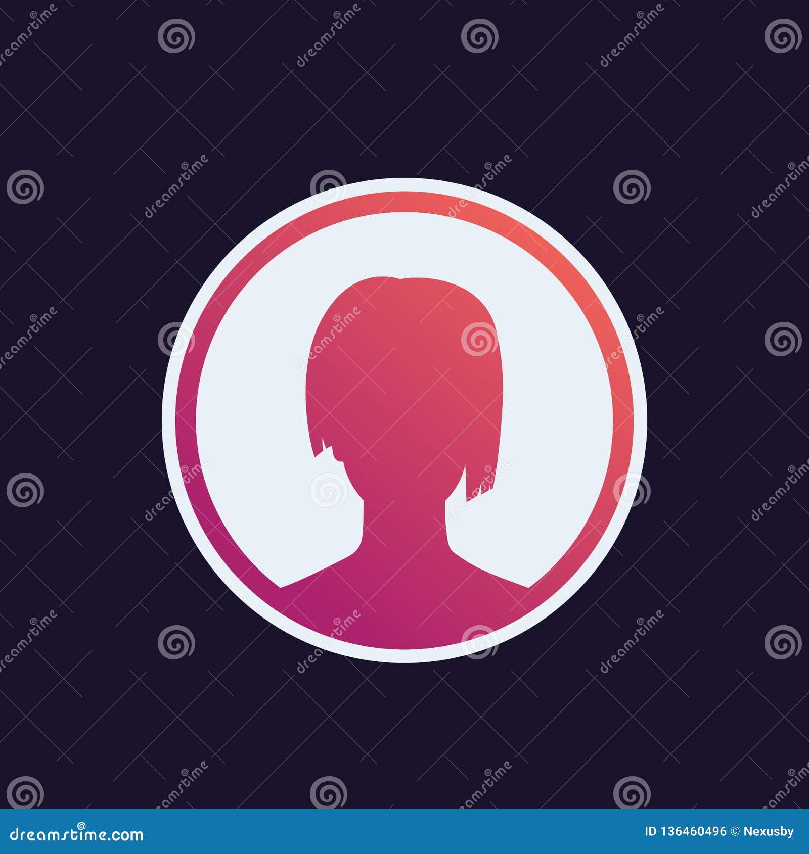 Profile Placeholder, Default Avatar, Girl Vector Stock Vector ...