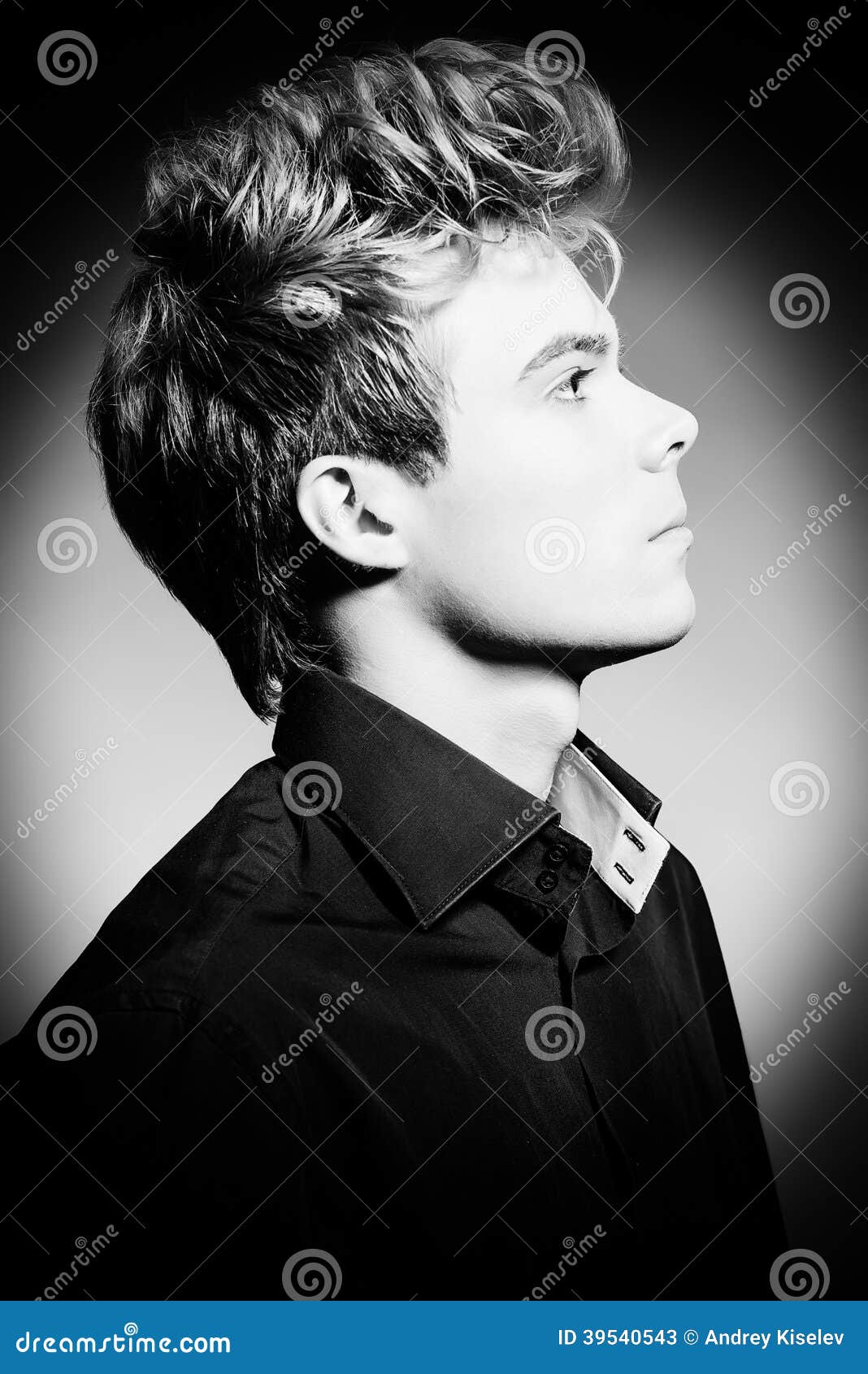 Profile portrait stock image. Image of smart, hairstyle - 39540543