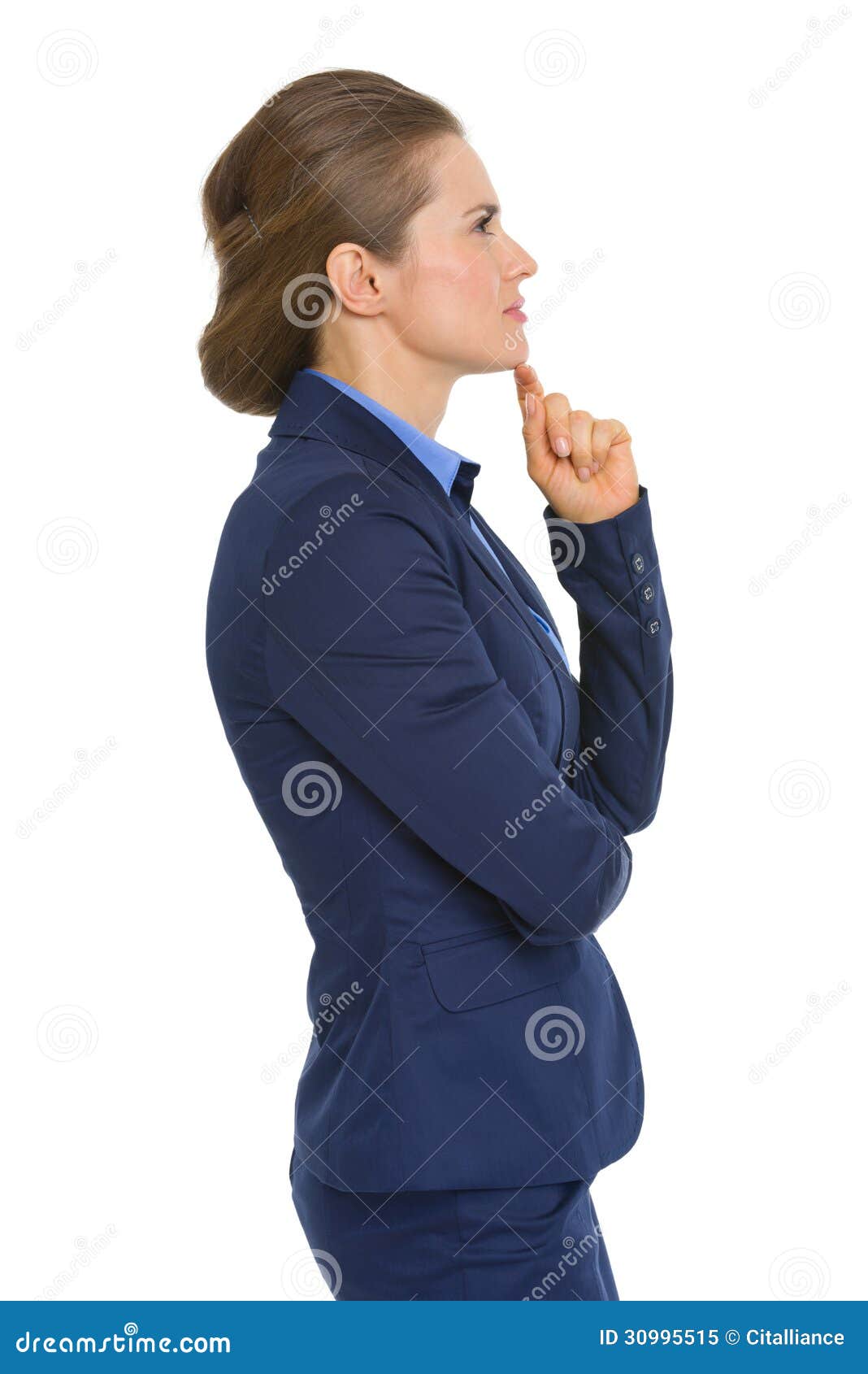 Profile Portrait of Thoughtful Business Woman Stock Image - Image of ... Profile Portrait of Thoughtful Business Woman Stock Image - Image of ...