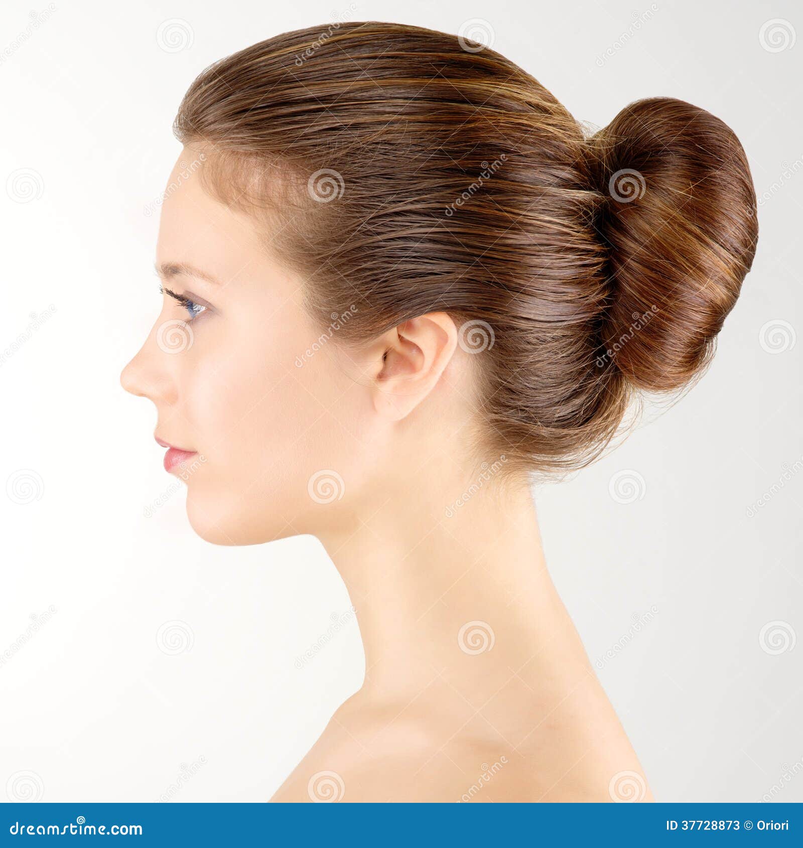 Profile portrait woman stock image. Image of white, girl - 37728873