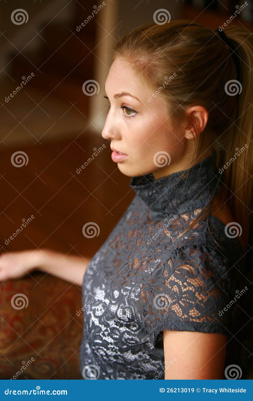 Profile of Pretty Teen Model Stock Image - Image of style, female: 26213019