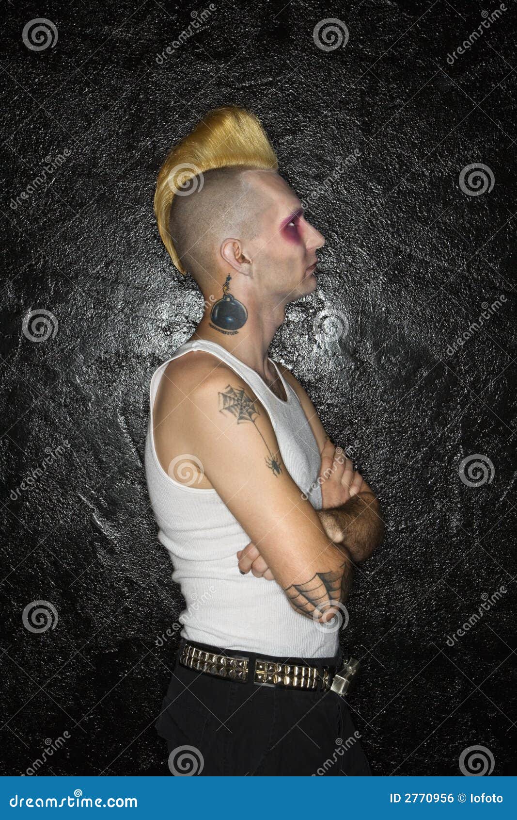 Profile of punk. stock photo. Image of punk, makeup, color - 2770956