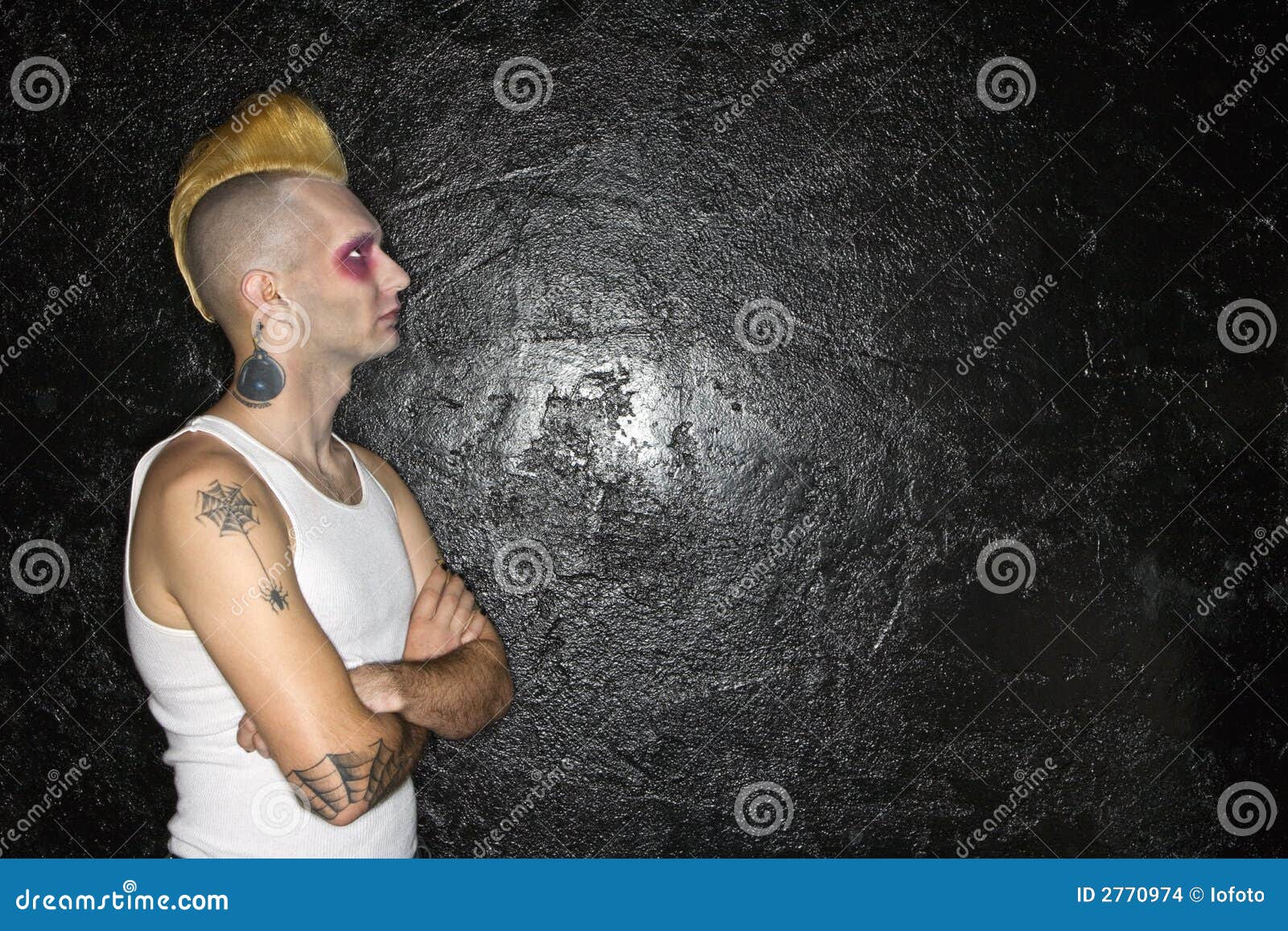 Profile of punk. stock photo. Image of 070322c0025, photograph - 2770974