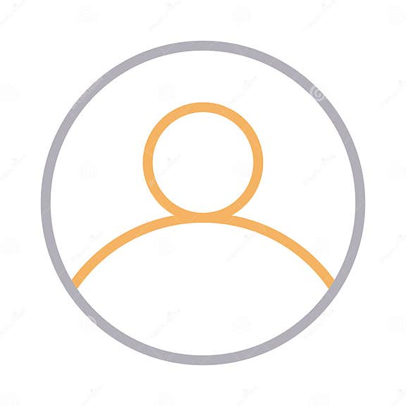 Profile Reception Vector Color Line Icon Stock Vector - Illustration of ...