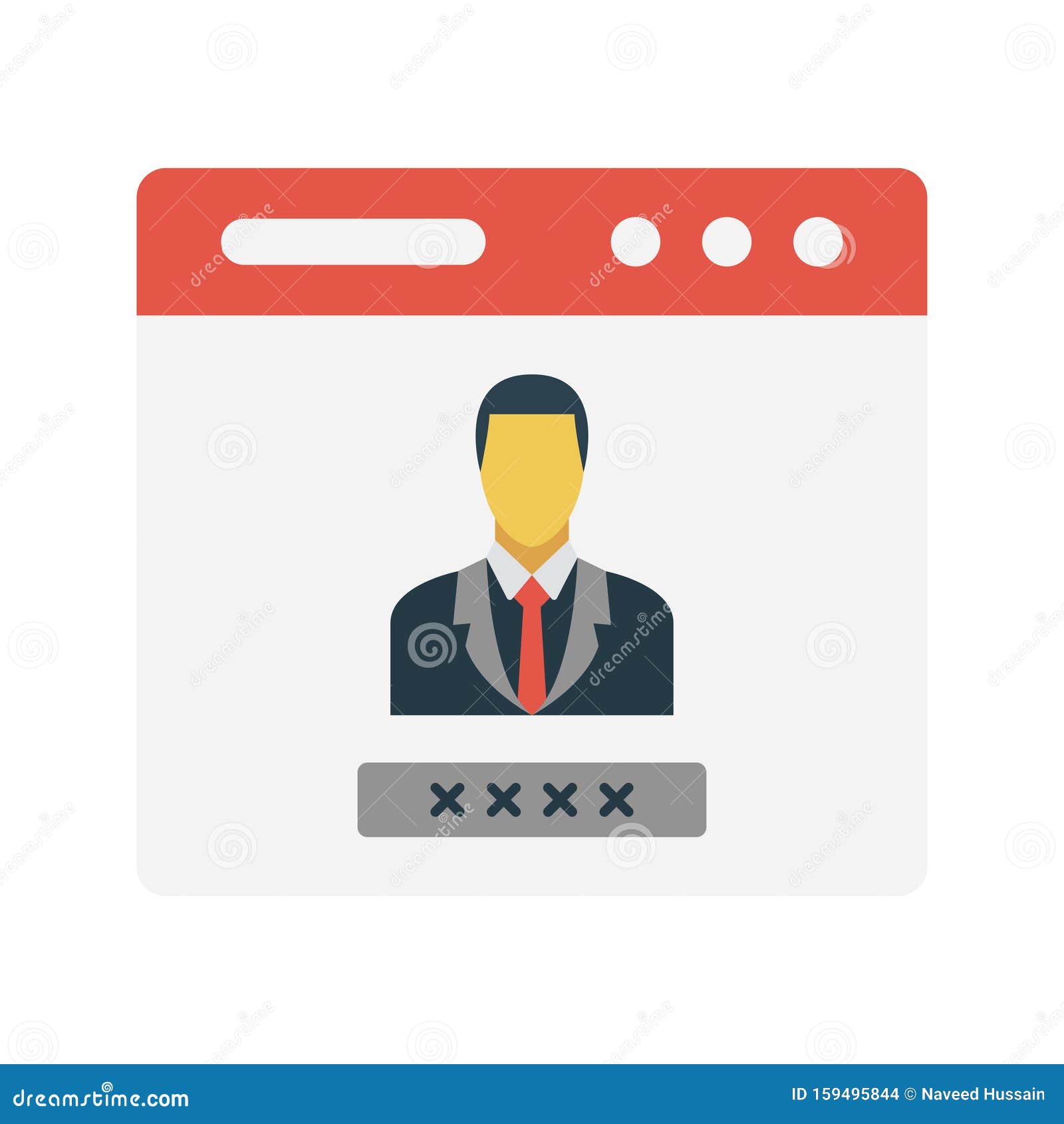Profile Reception Vector Flat Icon Reception Vector Flat Icon Stock ...