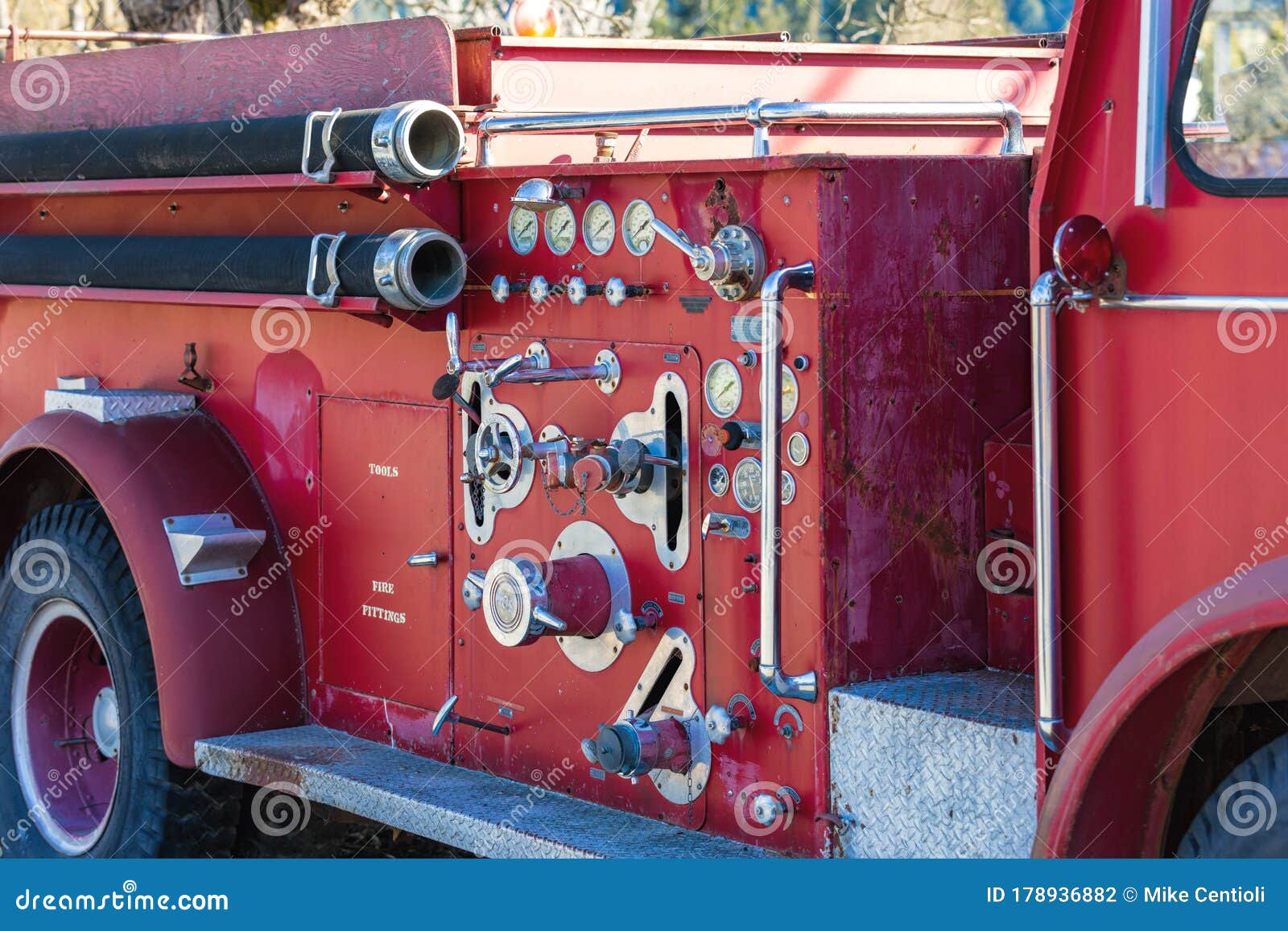 Gauges And Dials On A Fire Engine Stock Photo | CartoonDealer.com #5949000