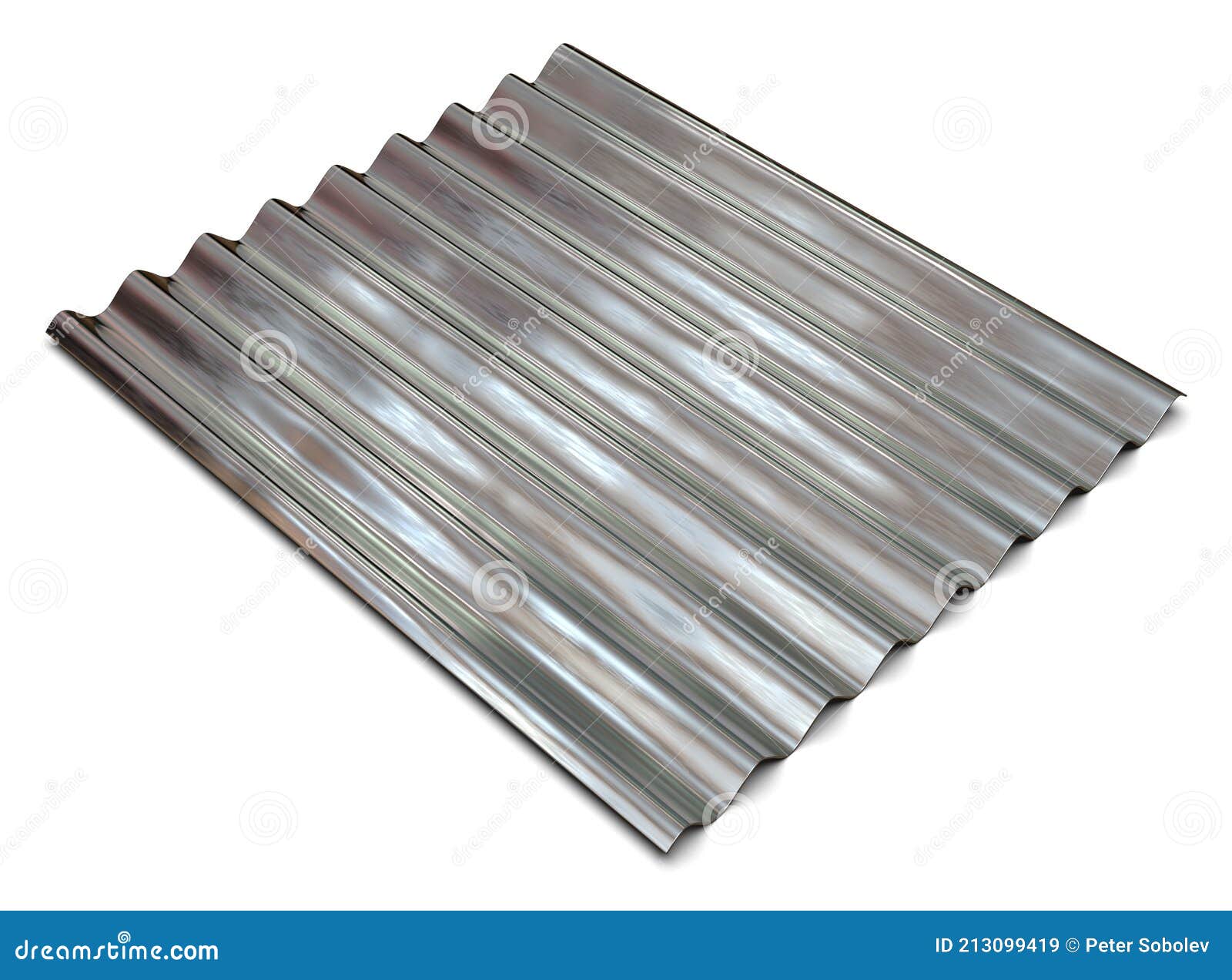 Profile sheet of metal stock image. Image of rippled - 213099419