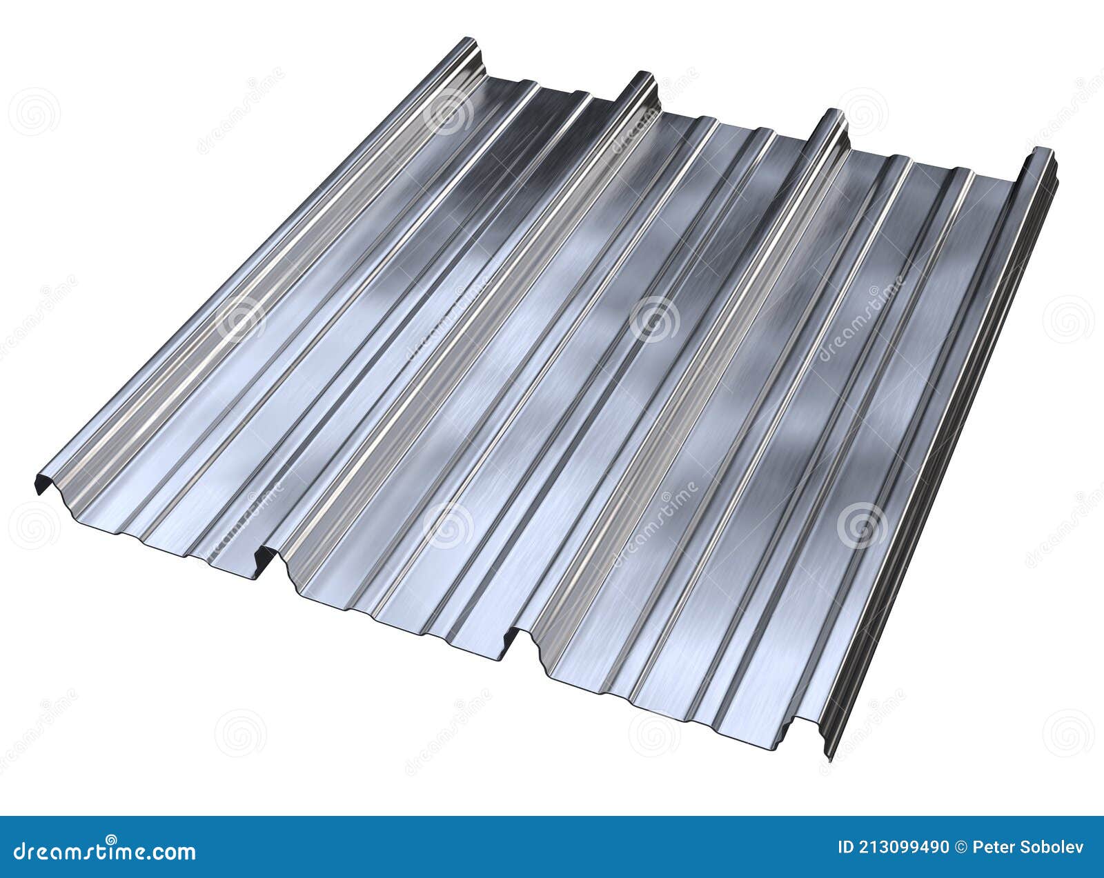 Profile sheet of metal stock photo. Image of galvanized - 213099490
