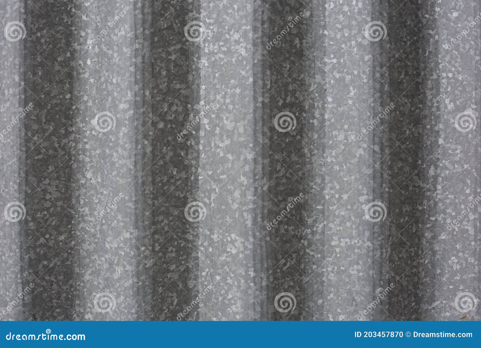 Profile Sheet Metal Surface. Close-up of a Gray Steel Panel. Gray ...