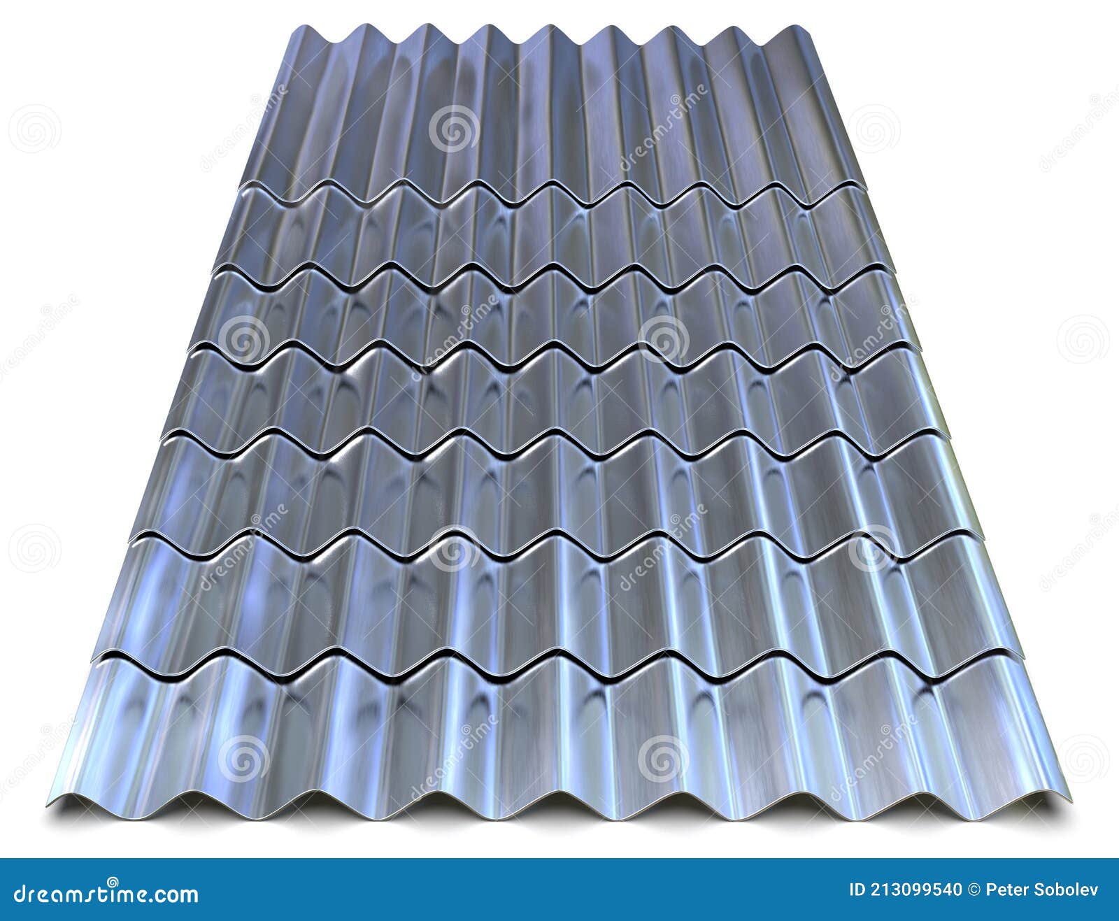 Profile sheets of metal stock photo. Image of corrugated - 213099540