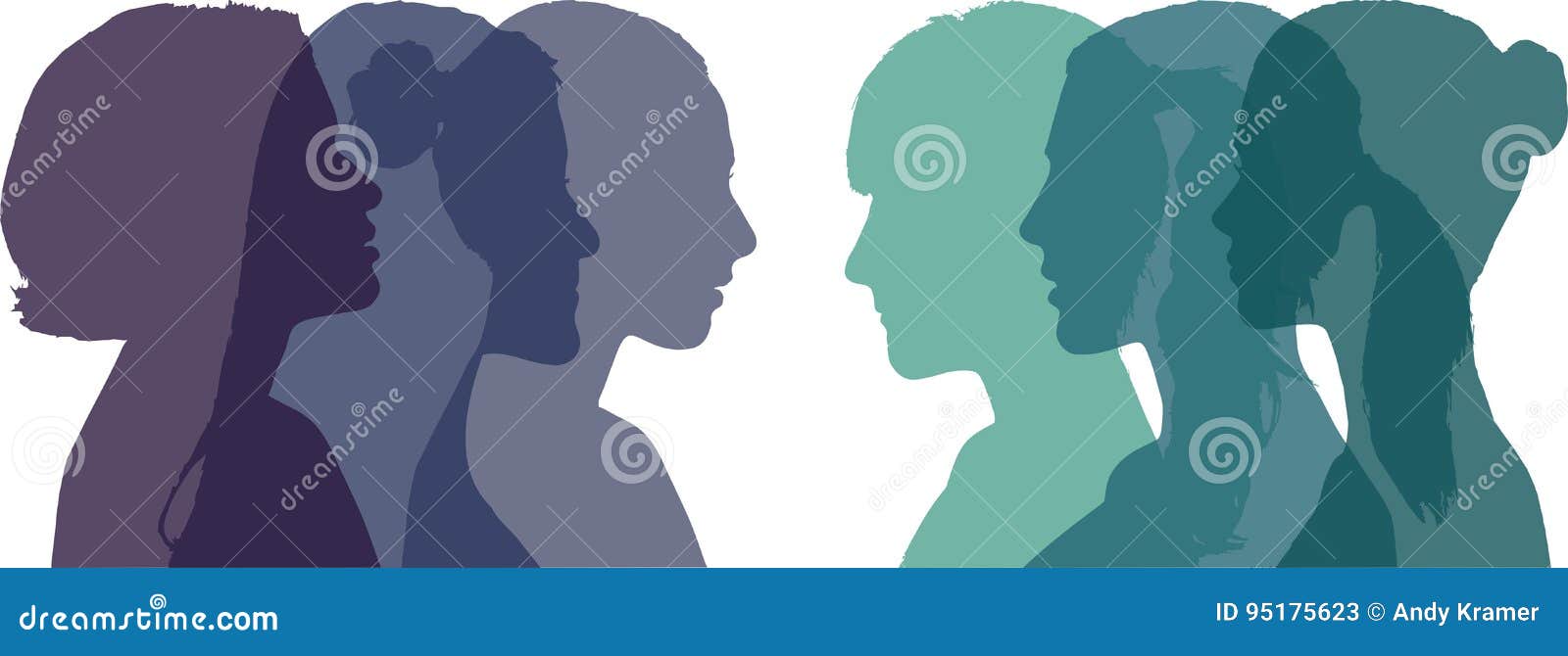 Side Profile Of A Girl Vector Illustration | CartoonDealer.com #151731080