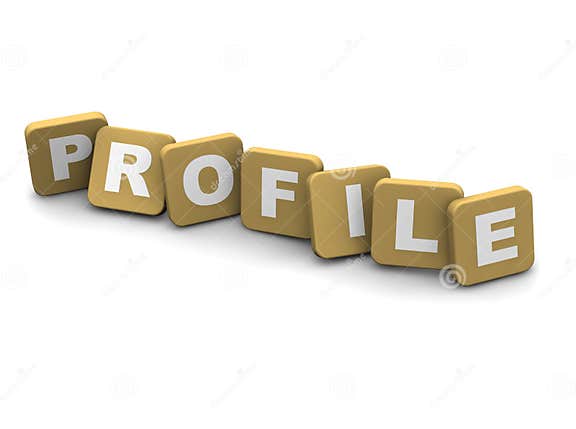 Profile text stock illustration. Illustration of clipart - 13404530