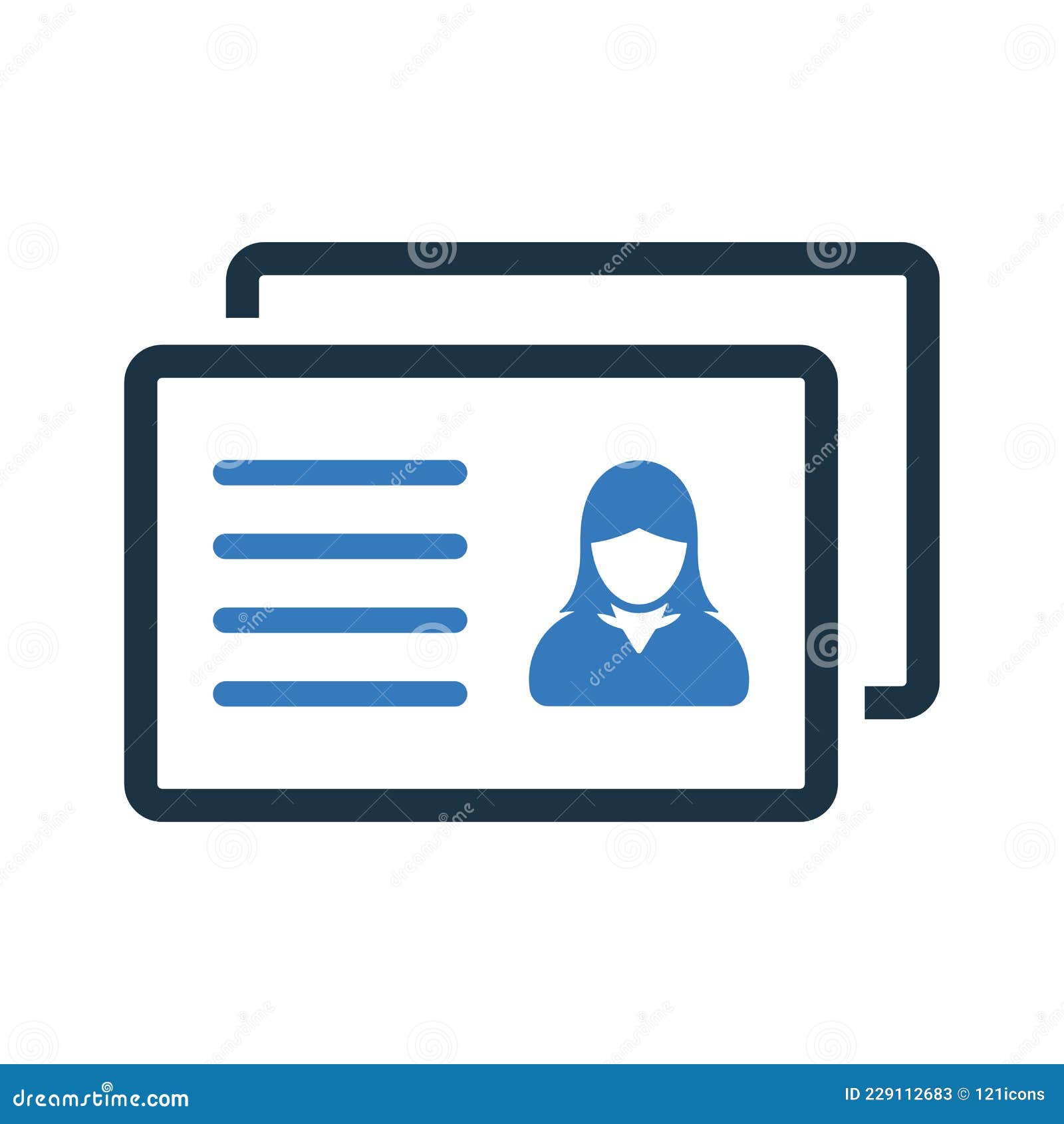 Profile, User, Details Icon. Simple Editable Vector Design Isolated on ...