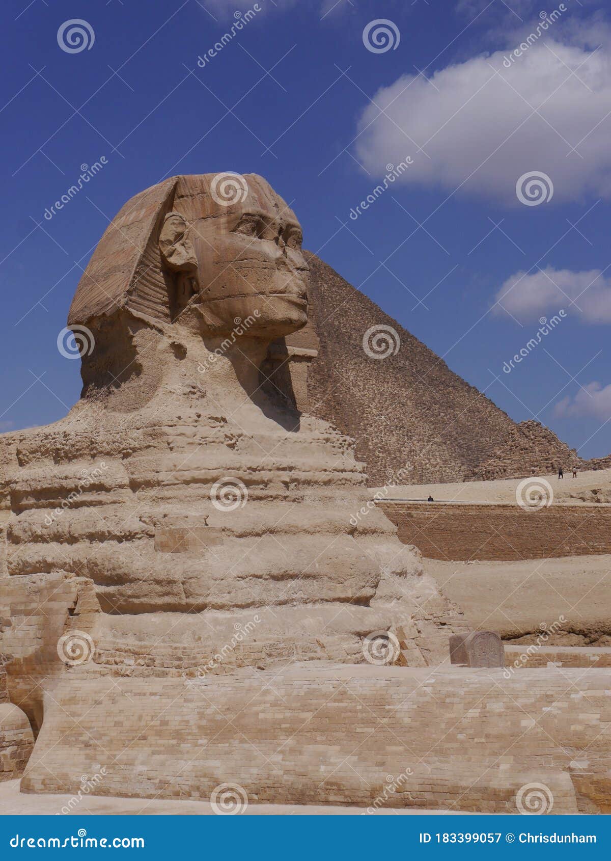 Profile View of the Great Sphinx of Giza Stock Image - Image of icon ...