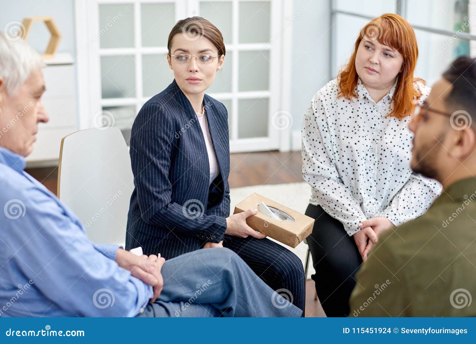 Sharing Problems with Support Group Stock Photo - Image of consulting ...