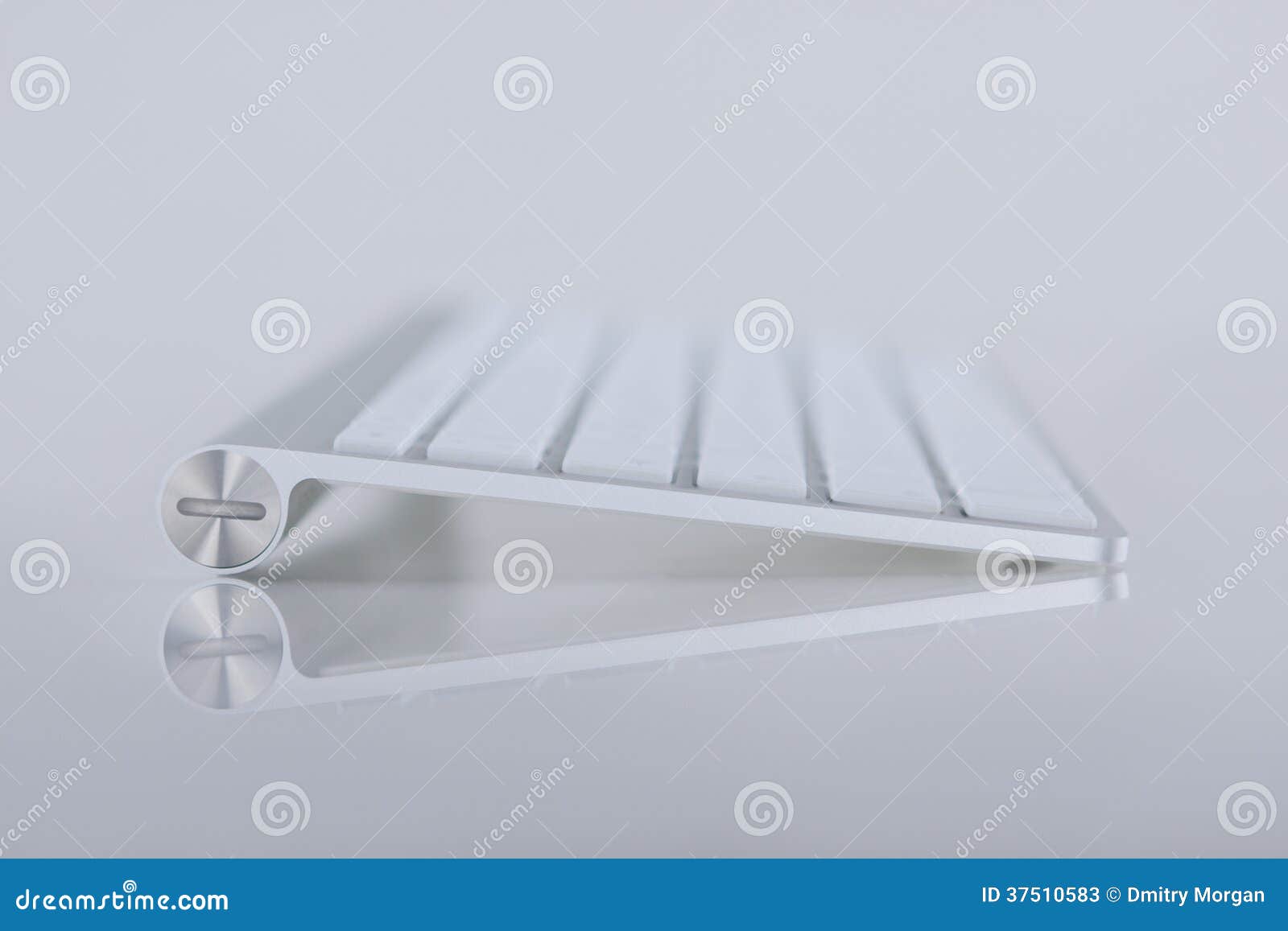 Profile View of a Small Computer Keyboard Shot with Shallow Dept Stock ...