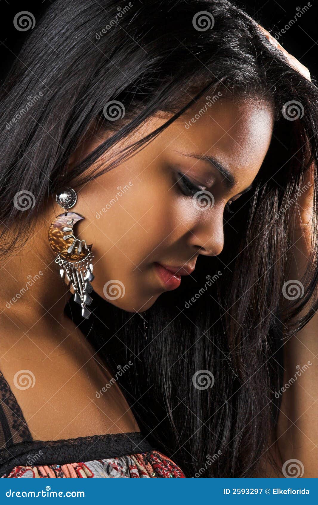 Profile of woman stock image. Image of attractive, ethnicity - 2593297