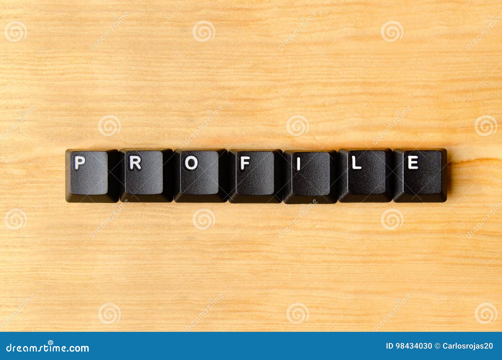 Profile word stock photo. Image of alphabet, quote, concept - 98434030