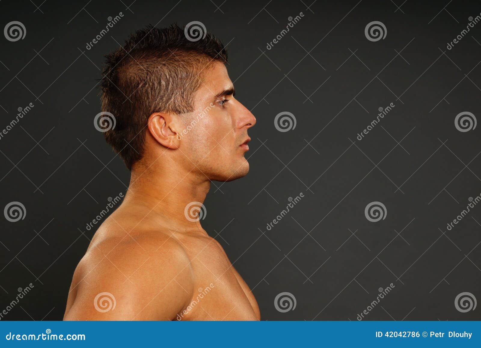 Profile of young man stock photo. Image of handsome, person - 42042786