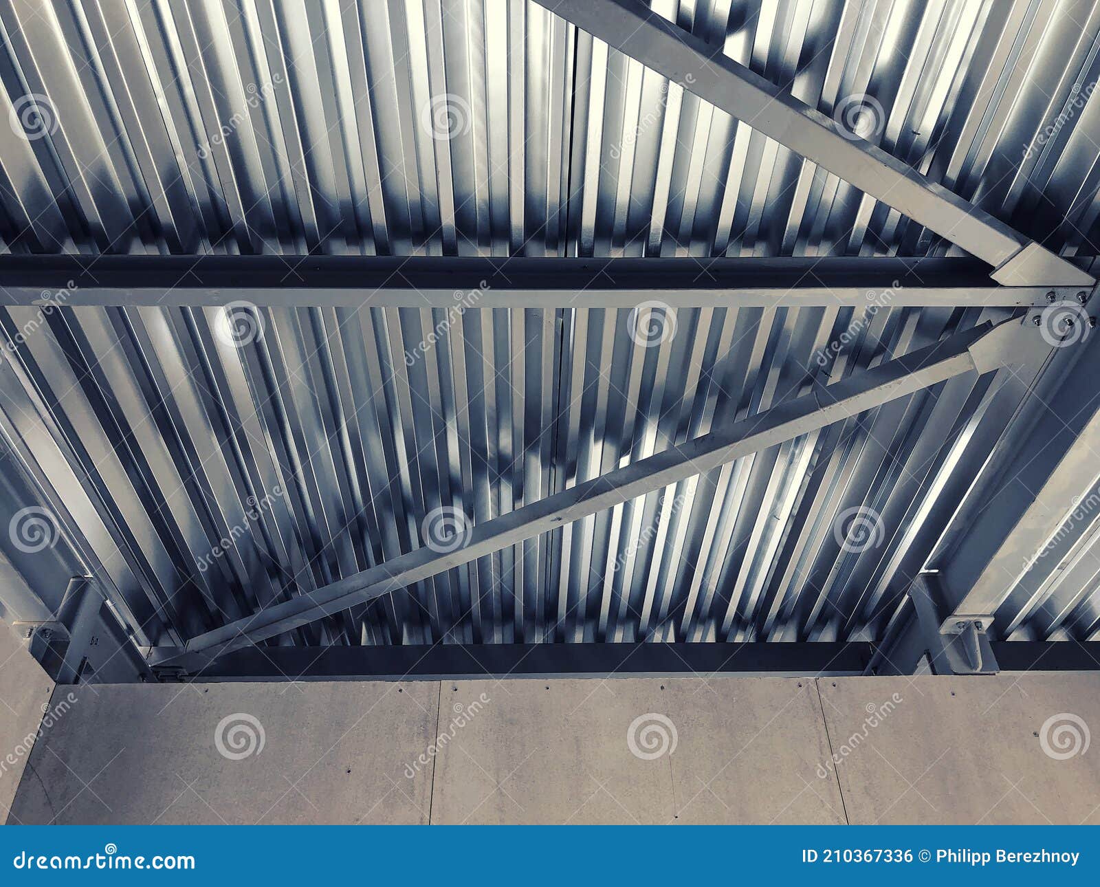 Metal Supporting Ceiling Structures and Profiled Stainless Steel Sheets ...