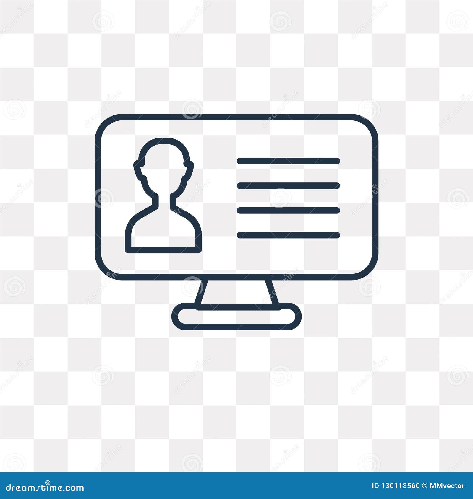 Profiles Vector Icon Isolated on Transparent Background, Linear Stock ...