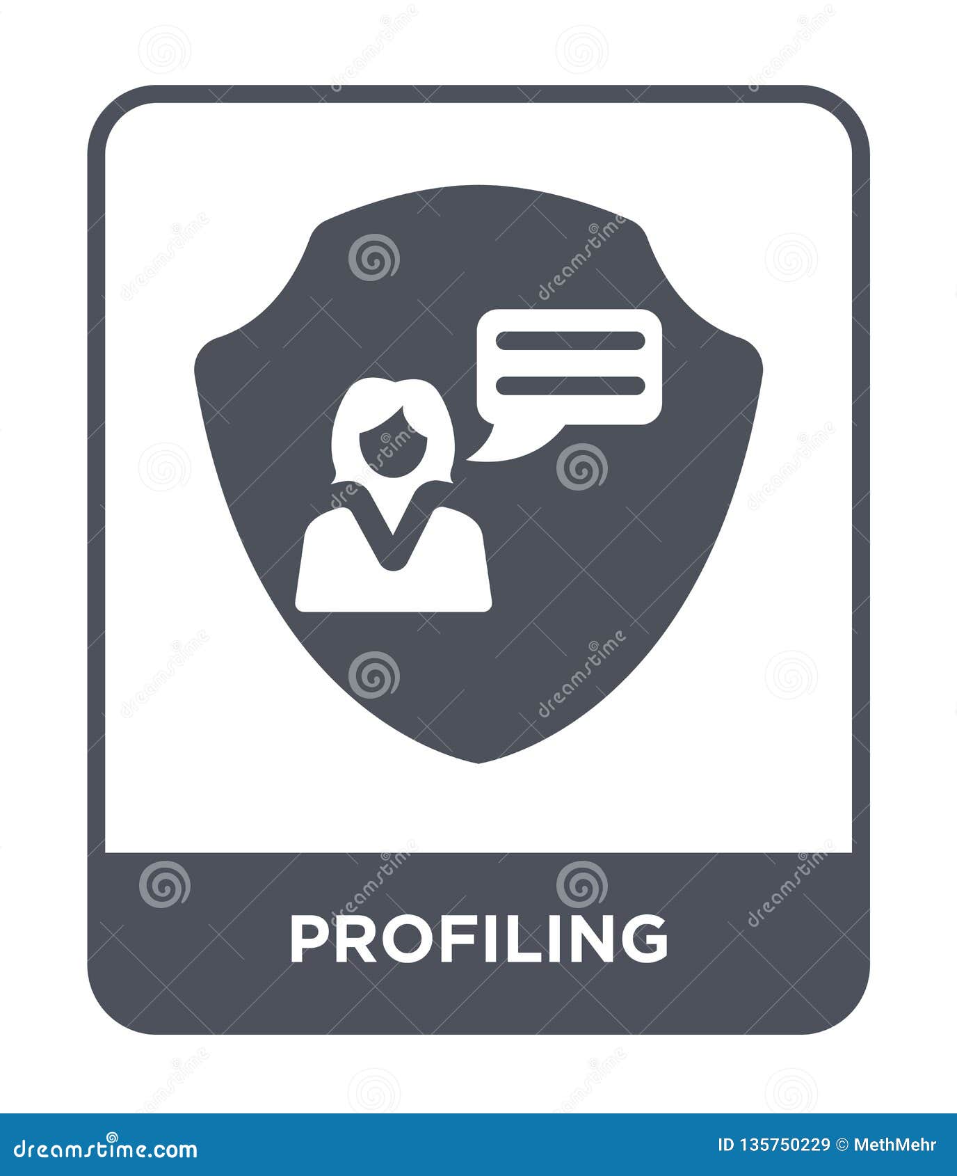 Profiling Icon On White Background. Simple Element Illustration From ...