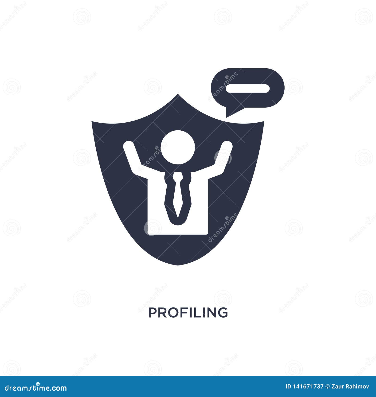 Profiling Icon on White Background. Simple Element Illustration from ...