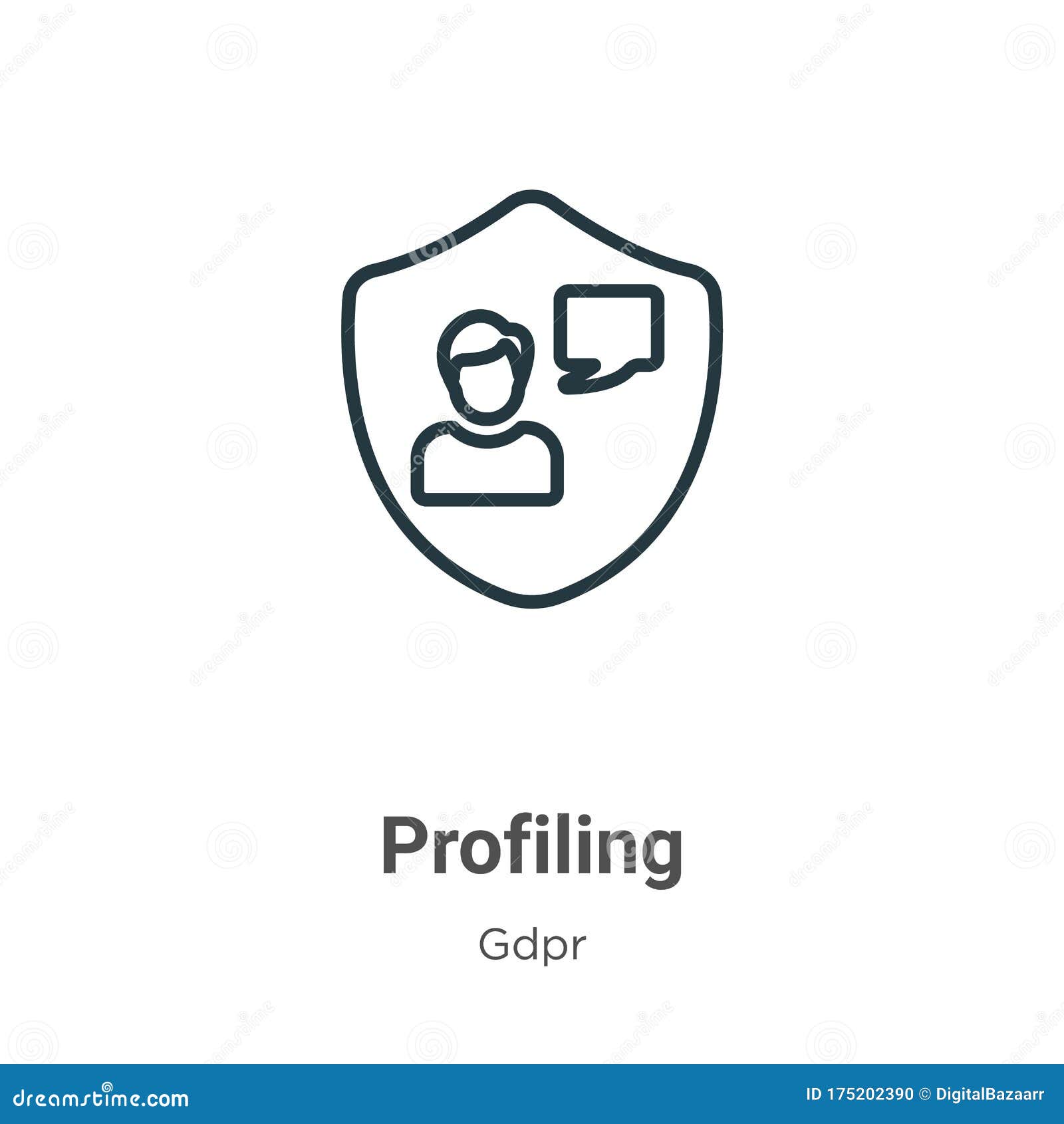 Profiling Concept Vector Linear Icon Isolated On Transparent Background ... Profiling Concept Vector Linear Icon Isolated On Transparent Background ...