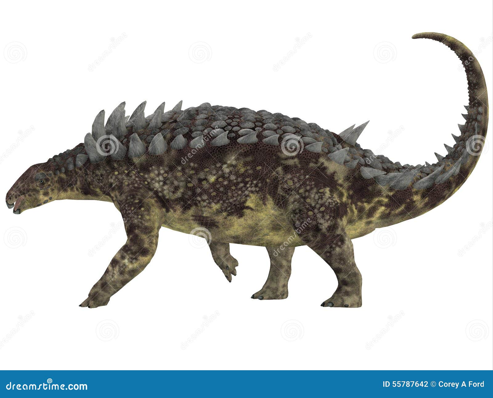 Profilo Del Lato Di Hungarosaurus Illustrazione di Stock ...