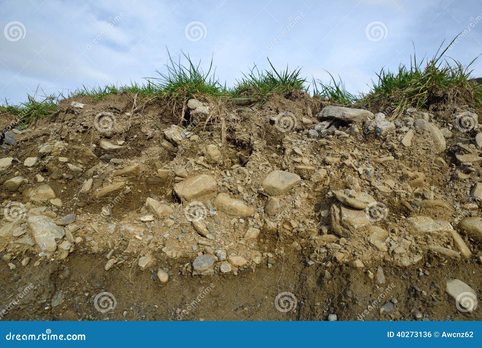 Profilo del suolo fotografia stock. Immagine di taglio - 40273136