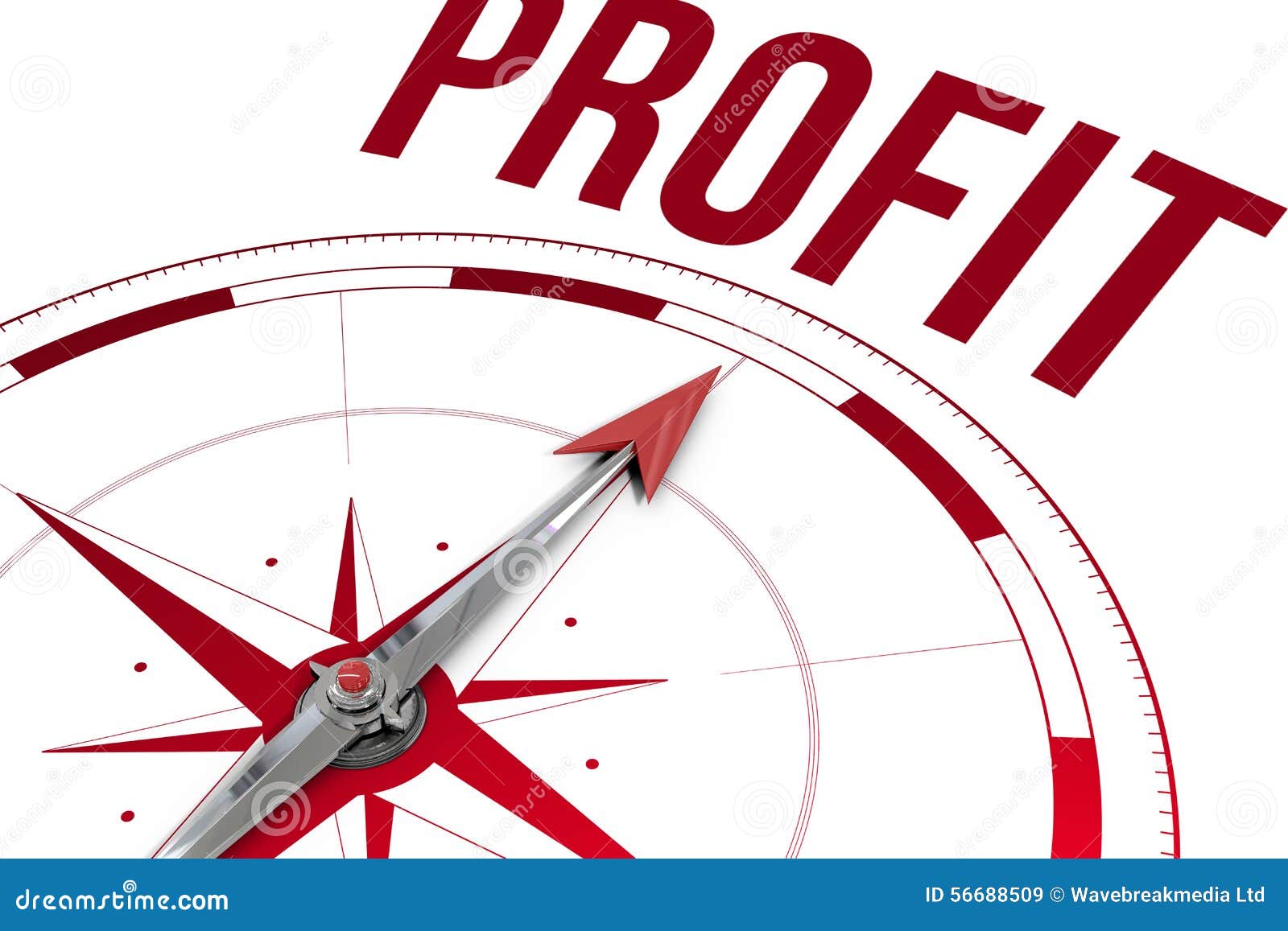 Profit against compass stock illustration. Illustration of profit ...