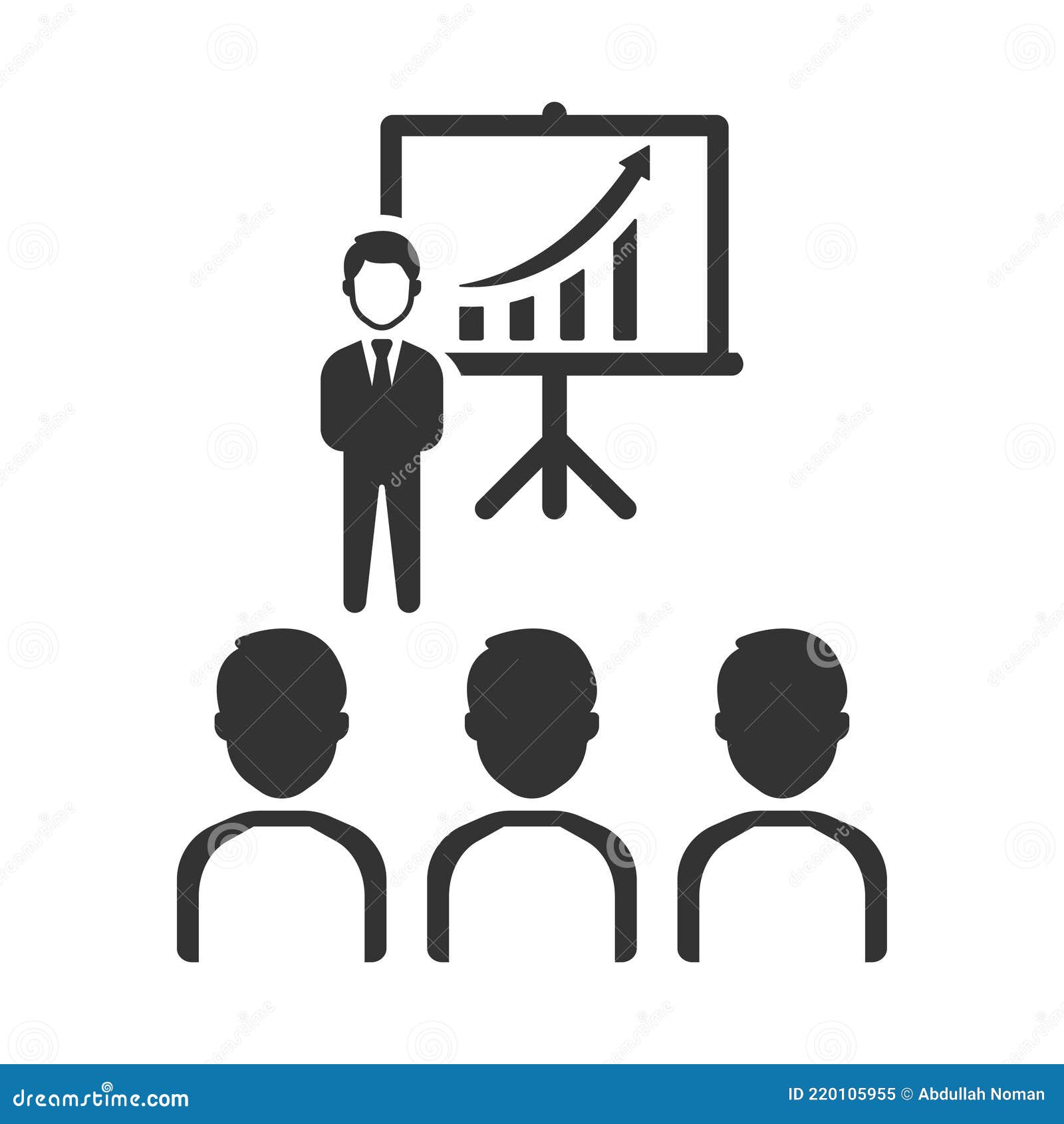Profit Analysis Presentation Icon Stock Vector - Illustration of data ...