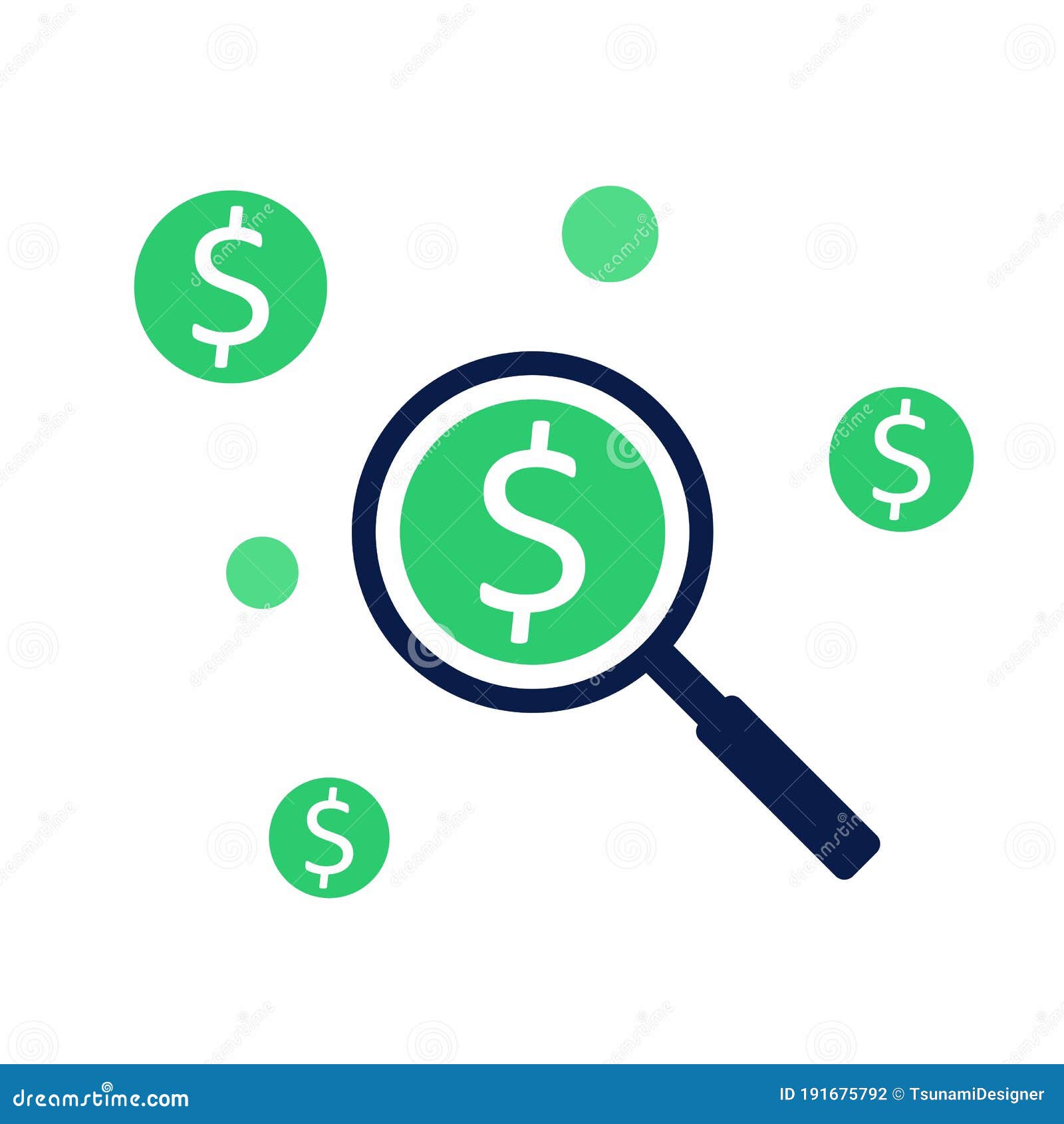 Profit Analysis - White Background Icon Vector Isolated Stock Vector ...
