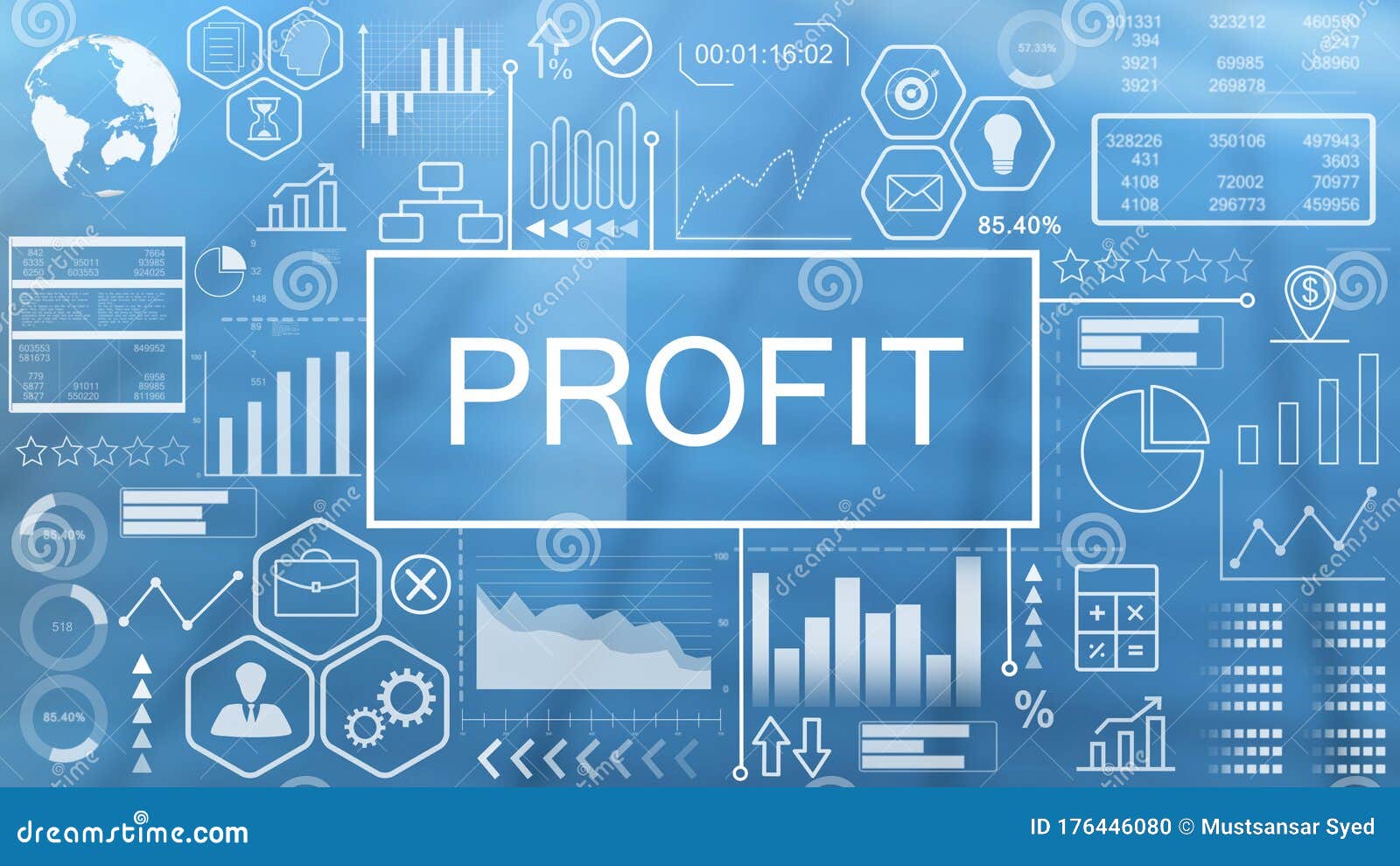 Profit, Animated Typography Stock Illustration - Illustration of ...