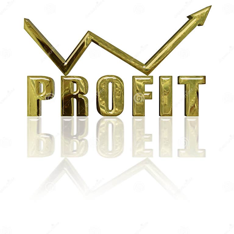 Profit and Arrow stock illustration. Illustration of arrow - 1051998