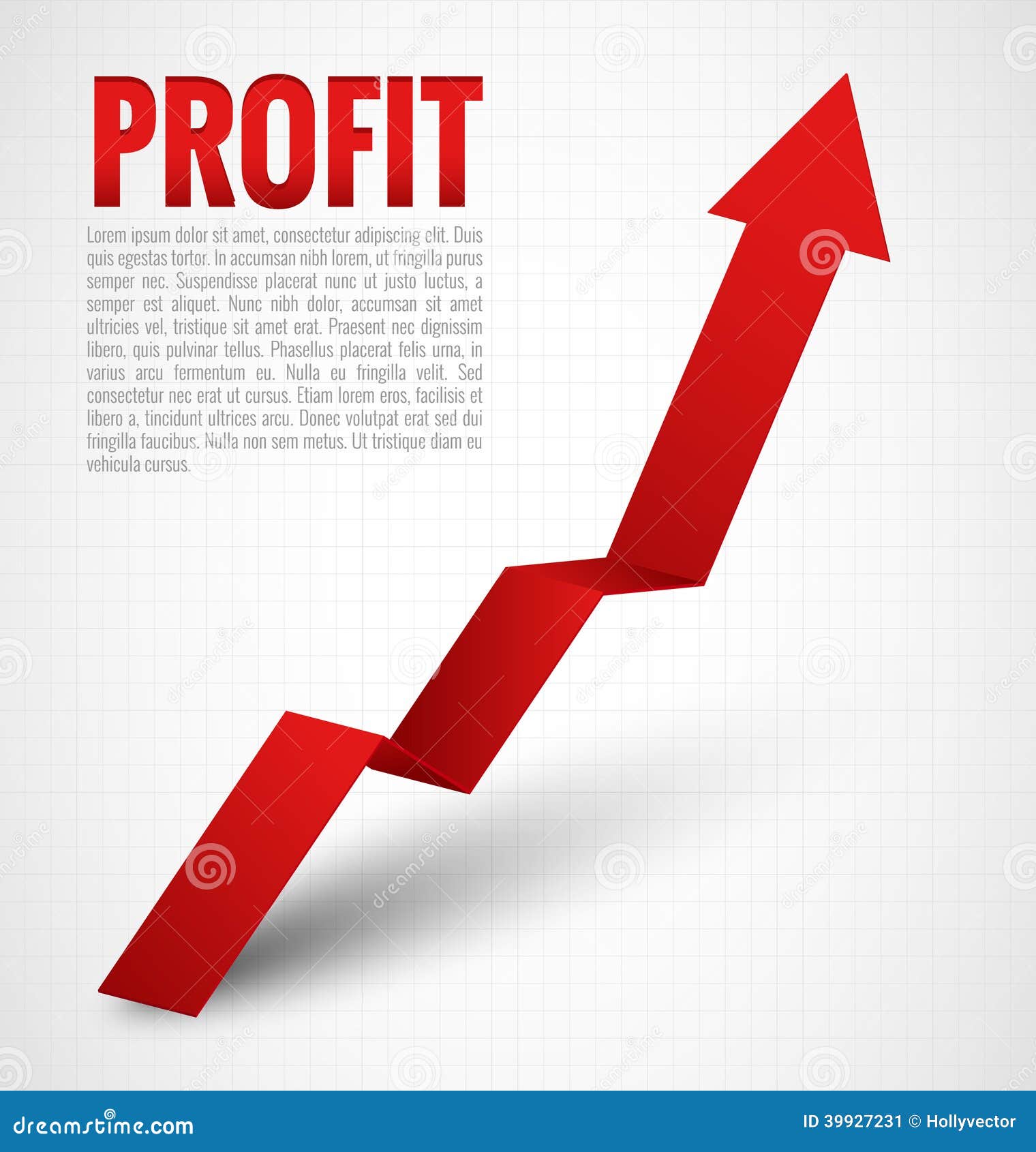 Profit Arrow stock vector. Illustration of gain, economy - 39927231