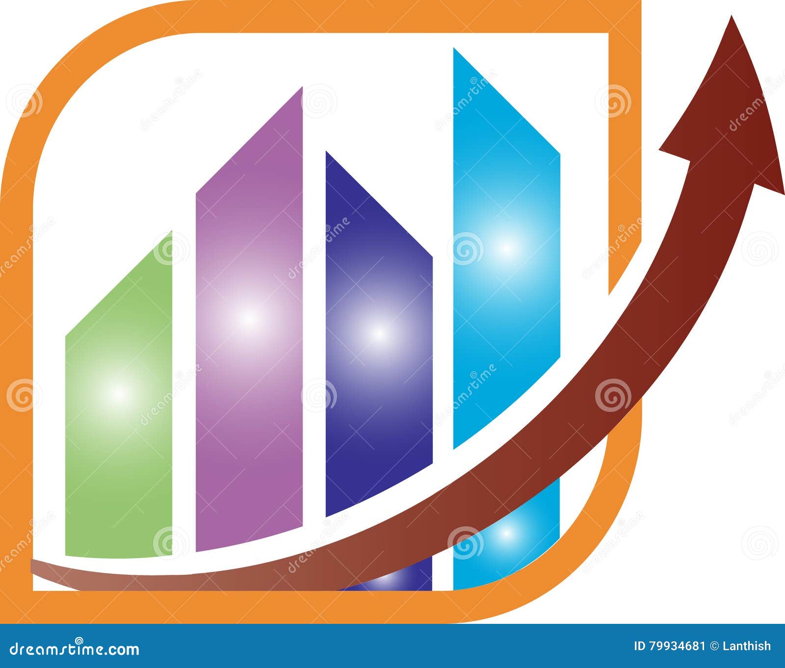 Profit bar stock vector. Illustration of euro, decrease - 79934681