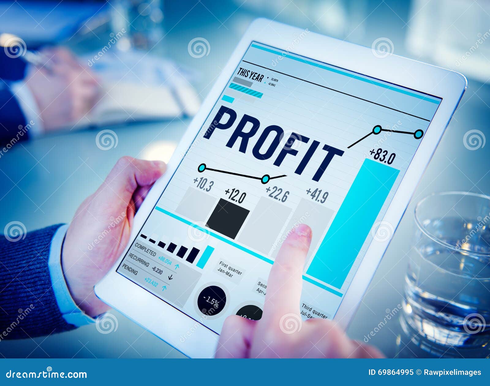 Profit Benefit Financial Income Growth Concept Stock Image - Image of ...