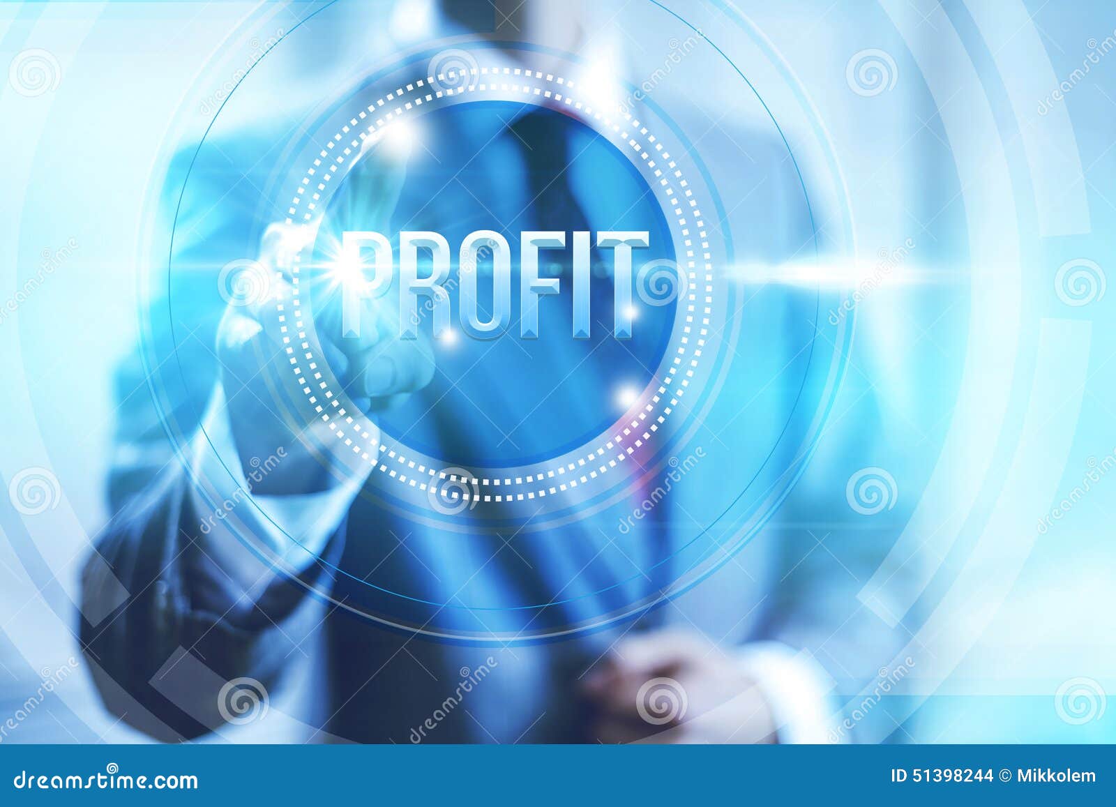 Profit business concept stock illustration. Illustration of interest ...
