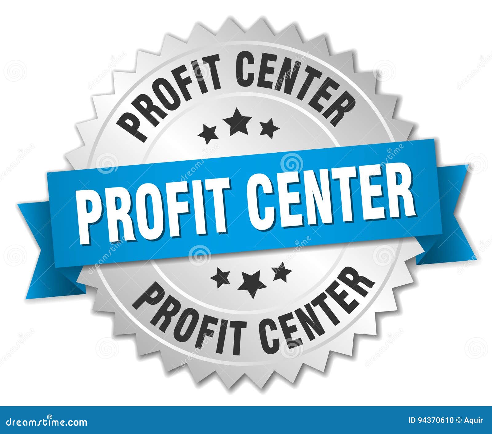 Profit Center Round Isolated Badge Stock Vector - Illustration of ...