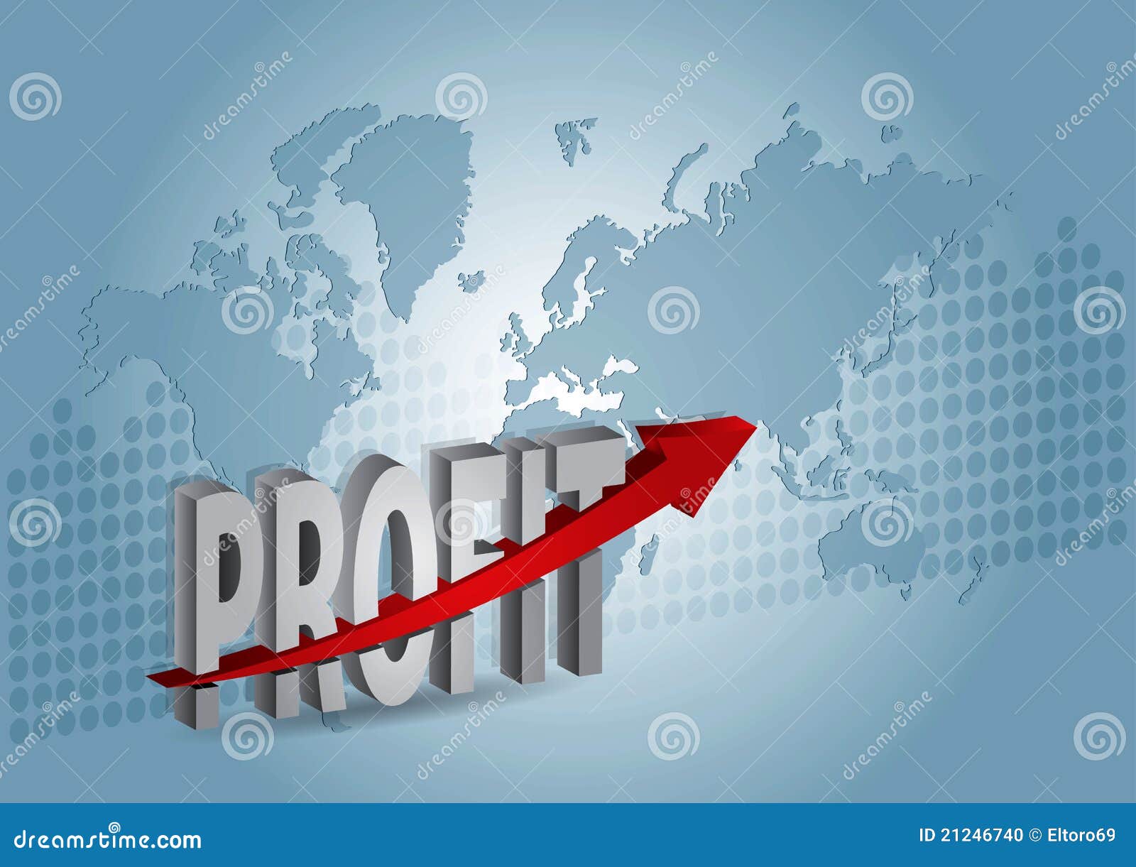 Profit Chart On Graph Paper Vector Illustration | CartoonDealer.com ...