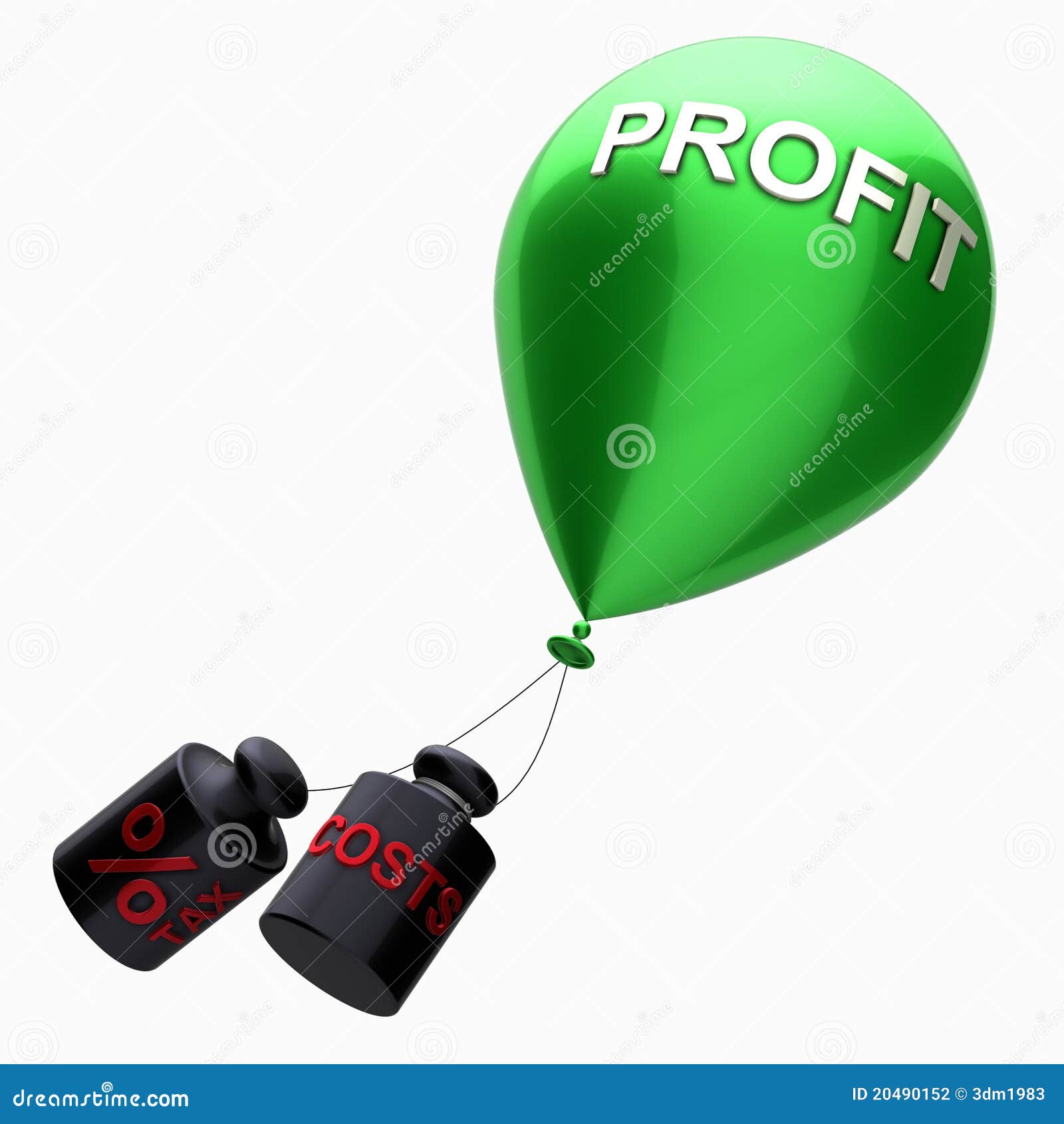 Profit and costs stock illustration. Illustration of business - 20490152