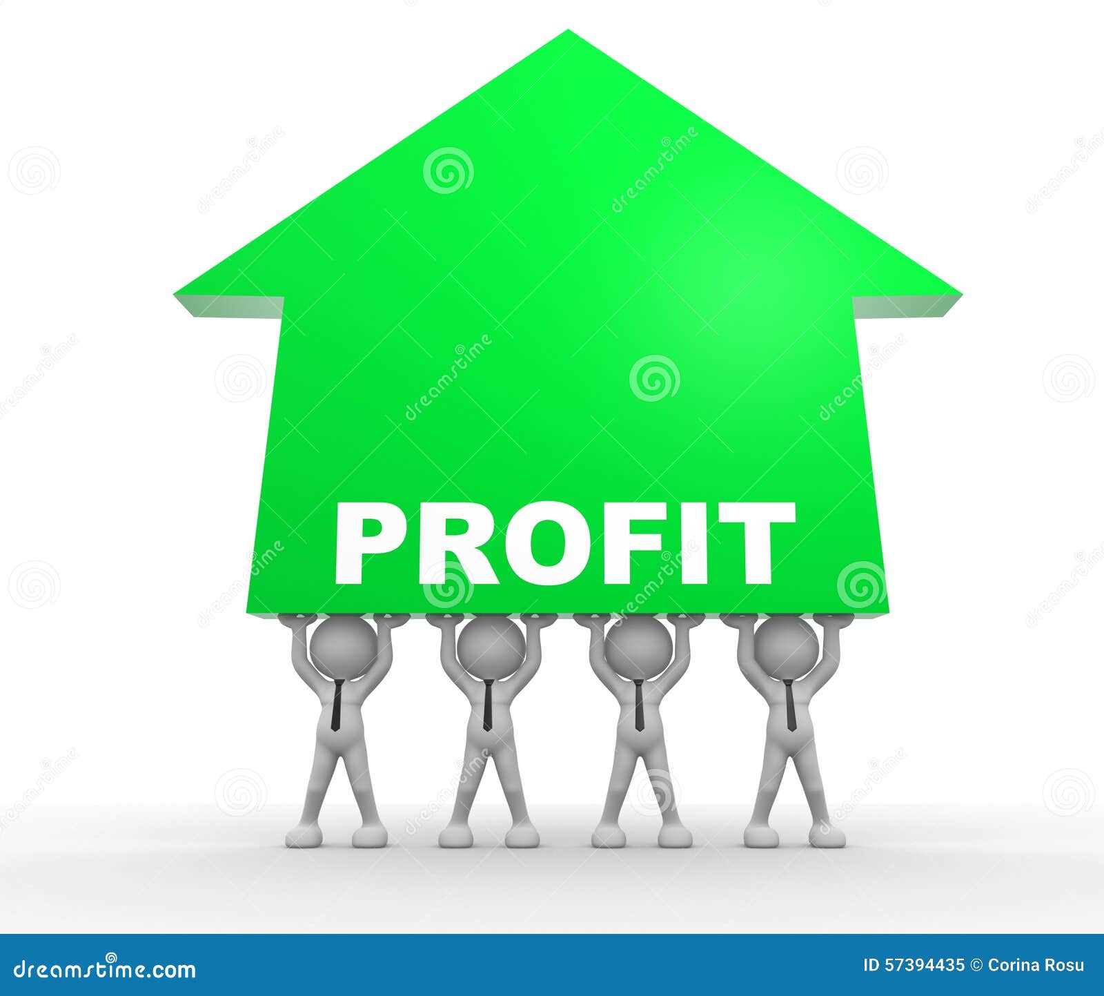 Profit stock illustration. Illustration of puppet, idea - 57394435