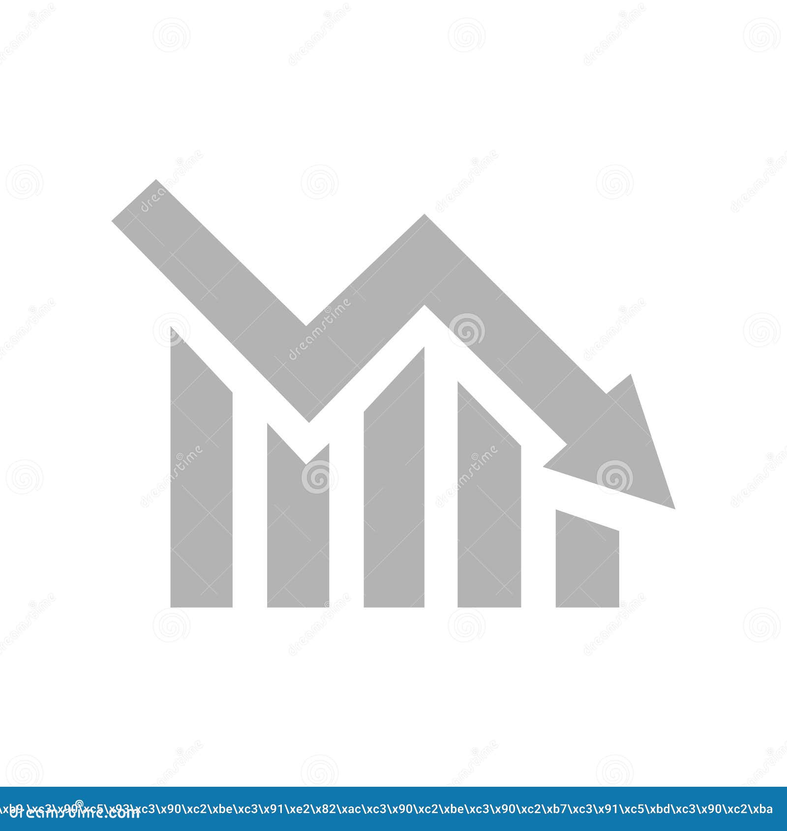 Profit Decline Icon, Loss Arrow, Vector Illustration Stock Vector ...