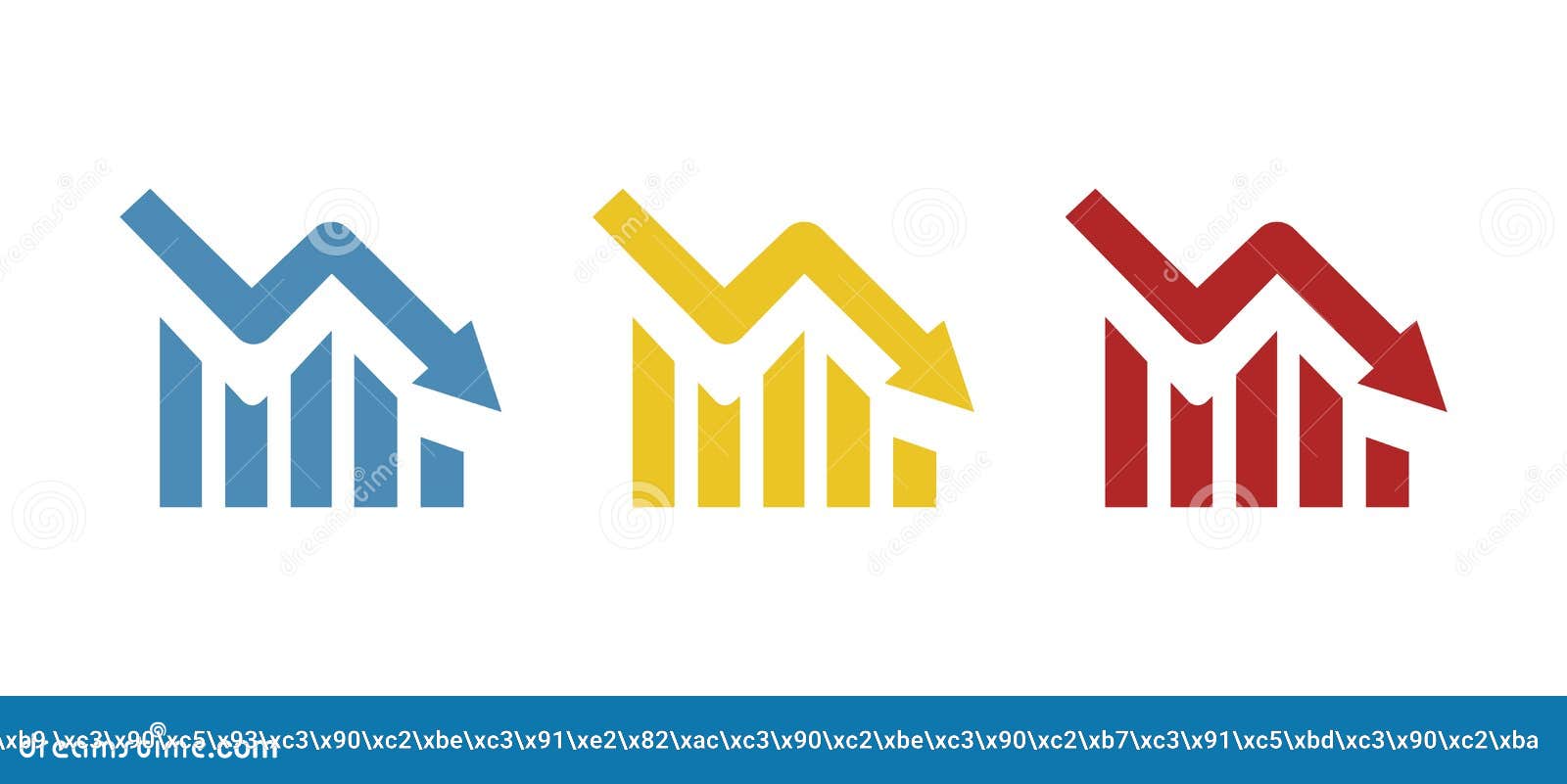 Profit Decline Icon, Loss Arrow, Vector Illustration Stock Vector ...