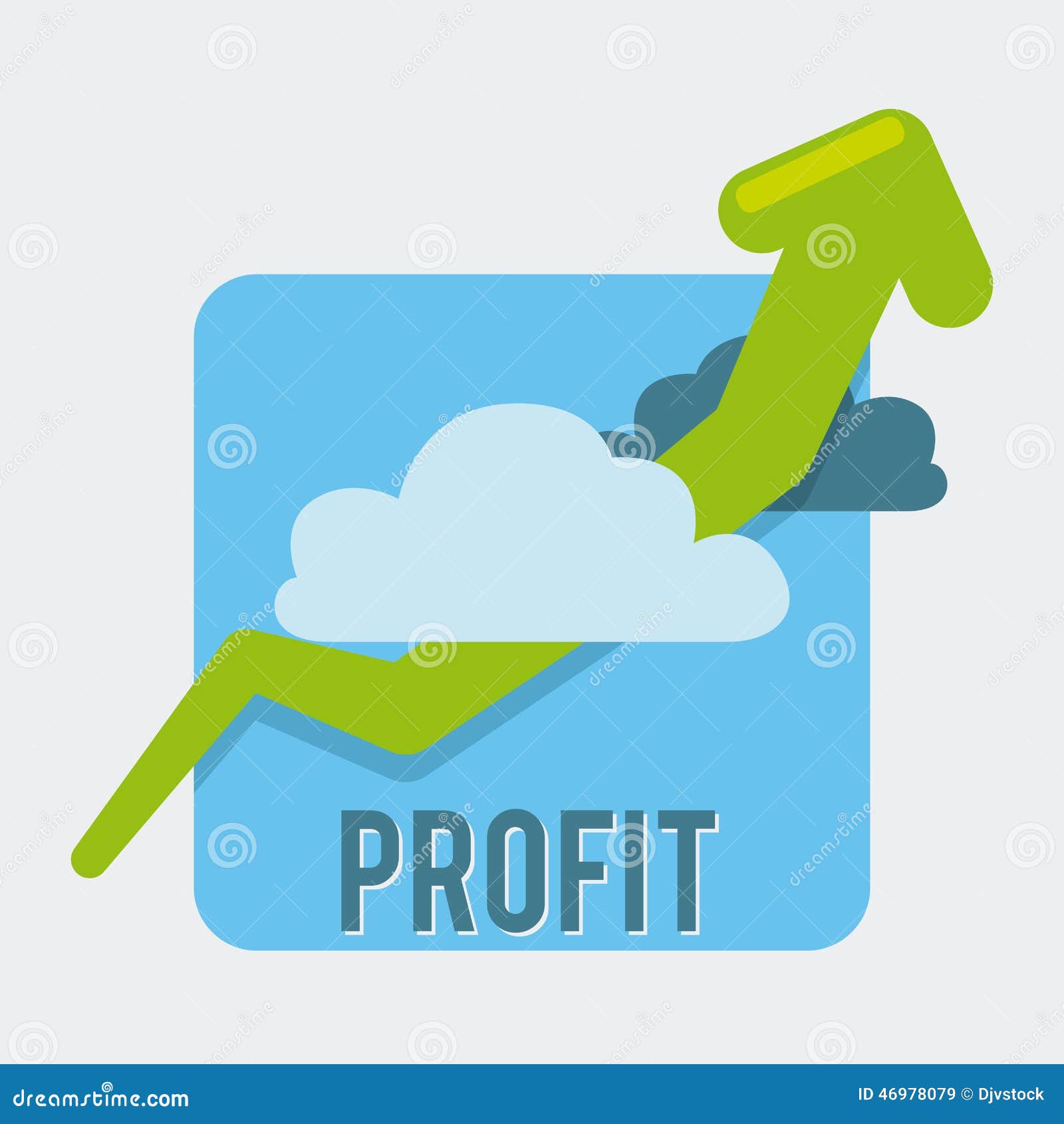 Profit design stock vector. Illustration of market, chart - 46978079